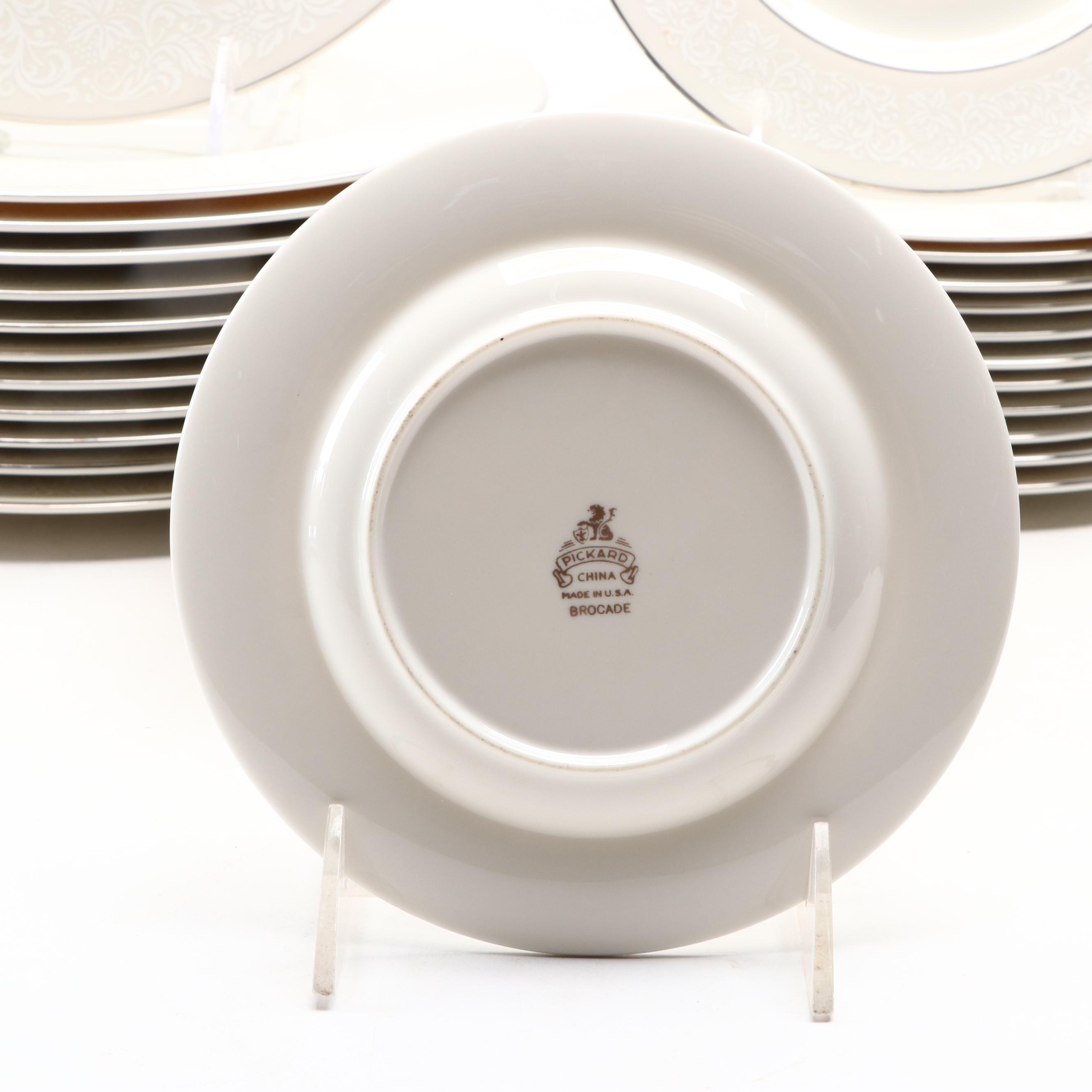 Pickard China "Brocade" Dinnerware and Platter, 1964-2009 | EBTH