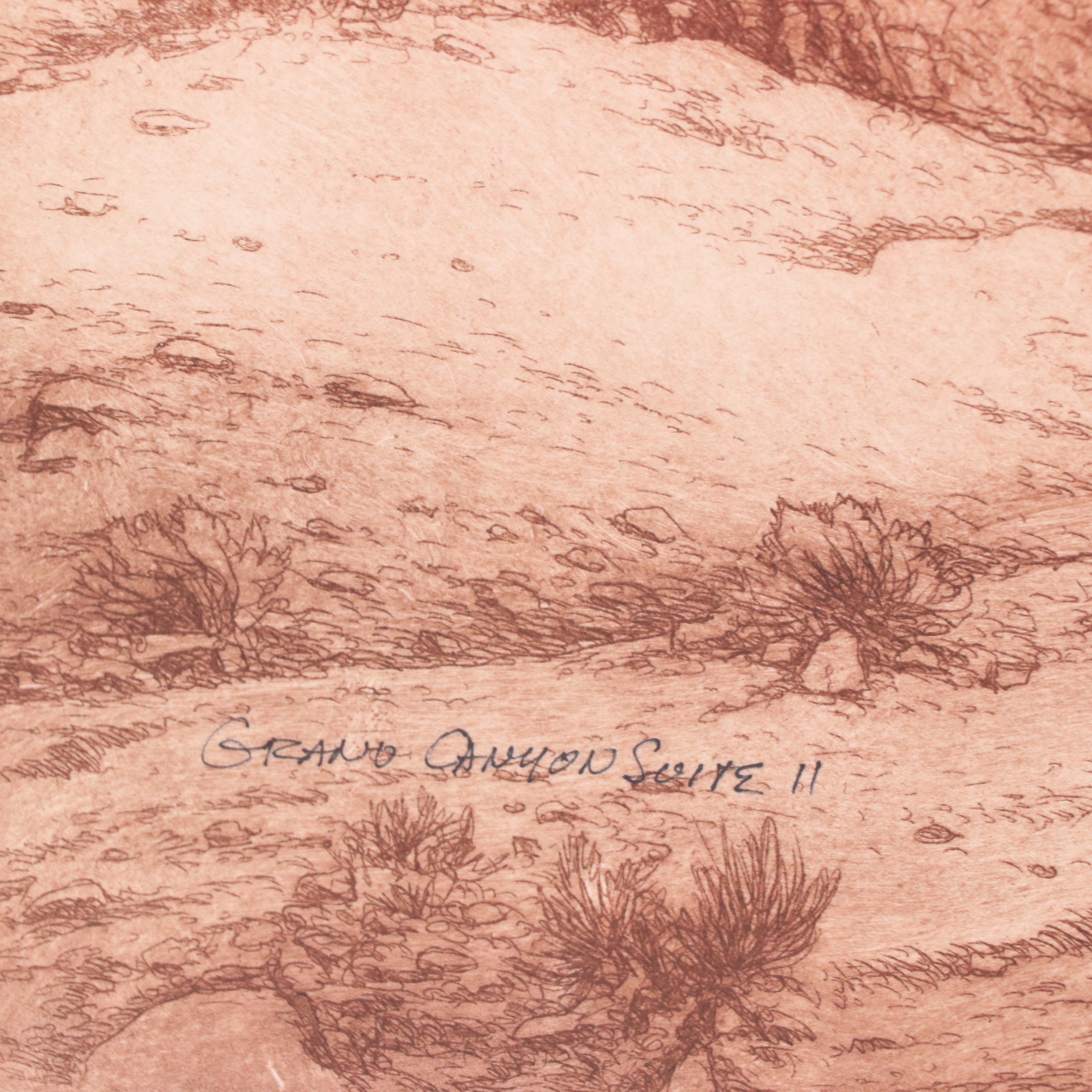 Roy Purcell Diptych Etchings "Grand Canyon Suite I and II" | EBTH