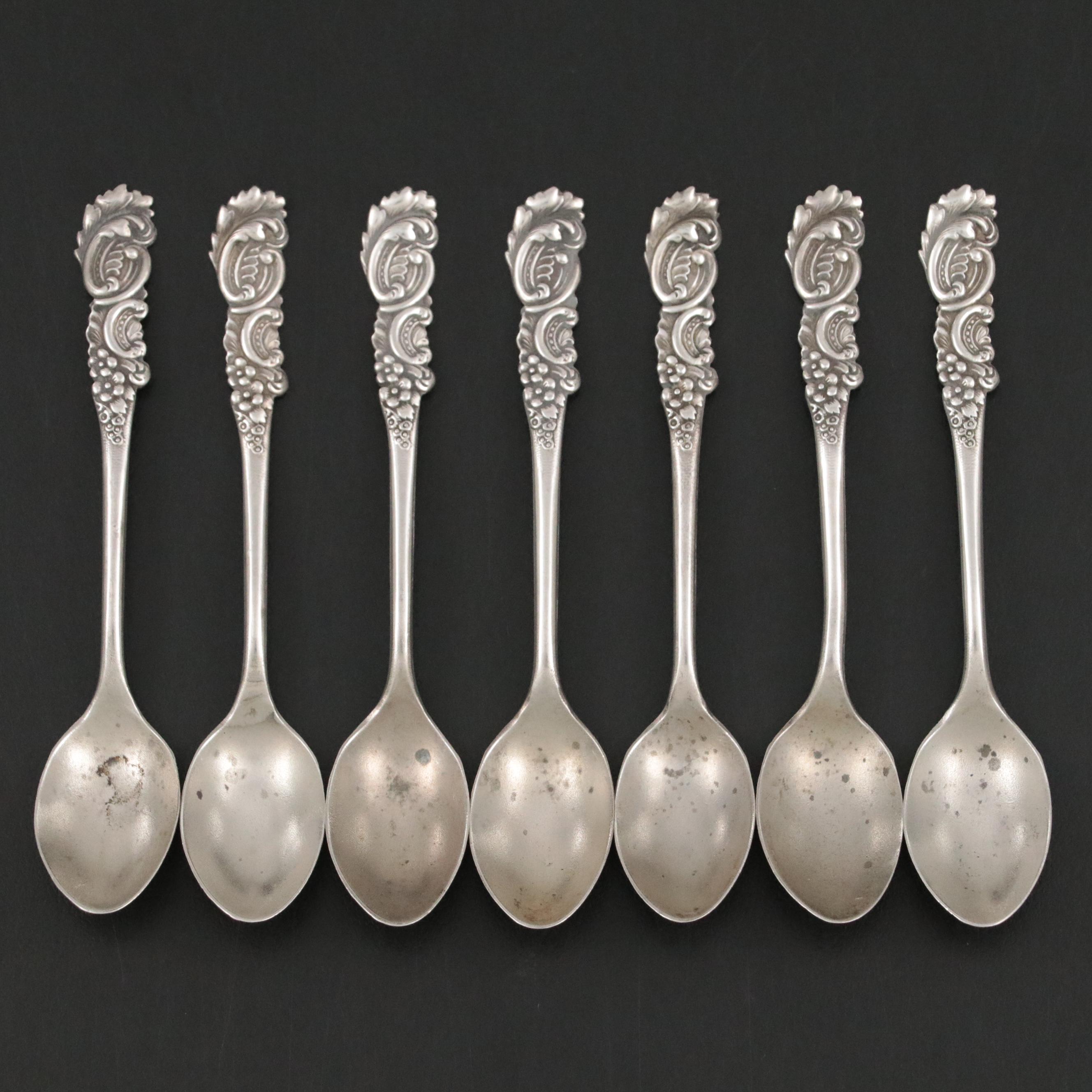 Gorham Mfg. Co. Floral Motif Sterling Silver Coffee Spoons | EBTH