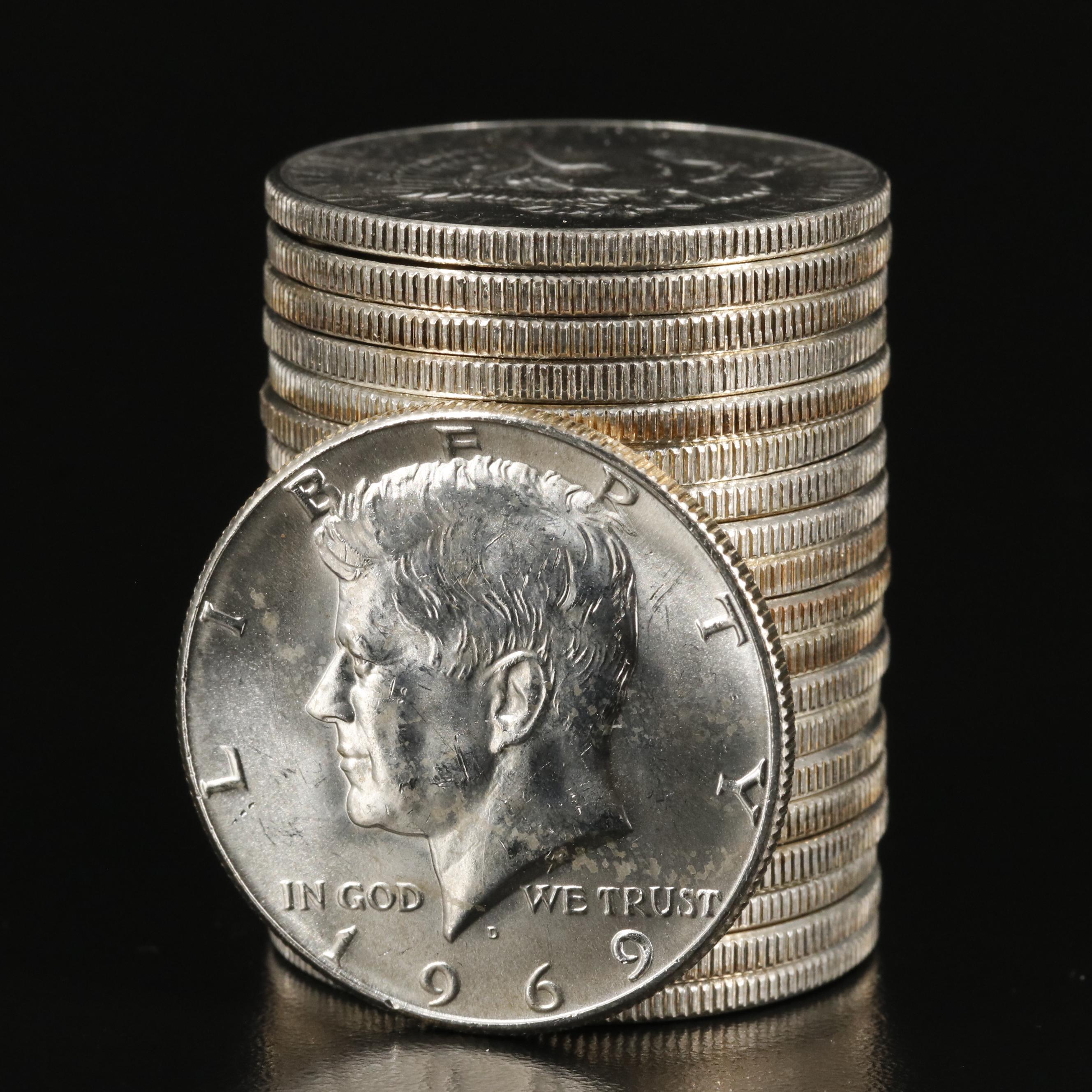 Group of Twenty 1969 JFK Silver Clad Half Dollars | EBTH