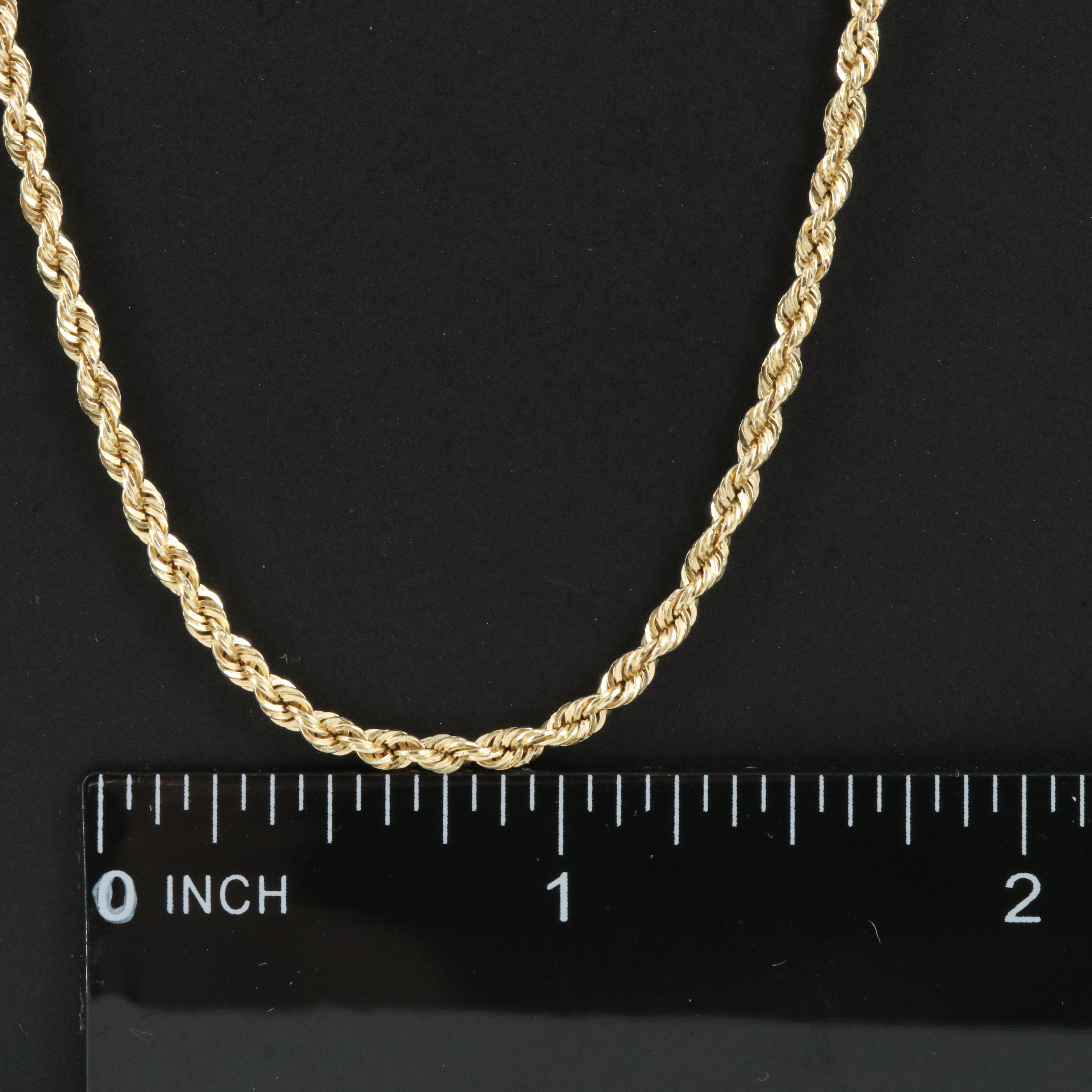 14K Rope Chain Necklace | EBTH