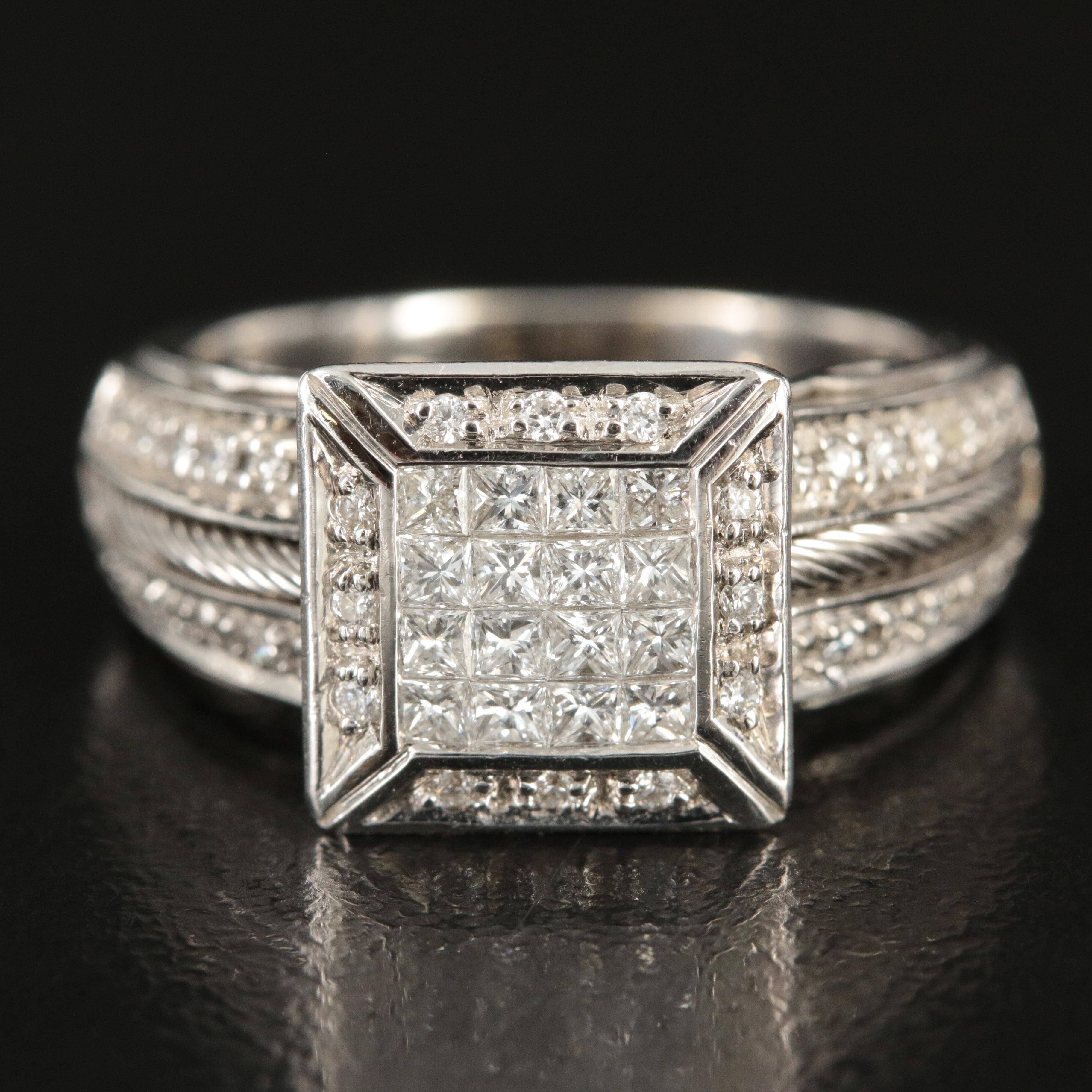 Charriol 18K 'Flamme Blanche' 0.55 CTW Diamond Ring | Everything But ...