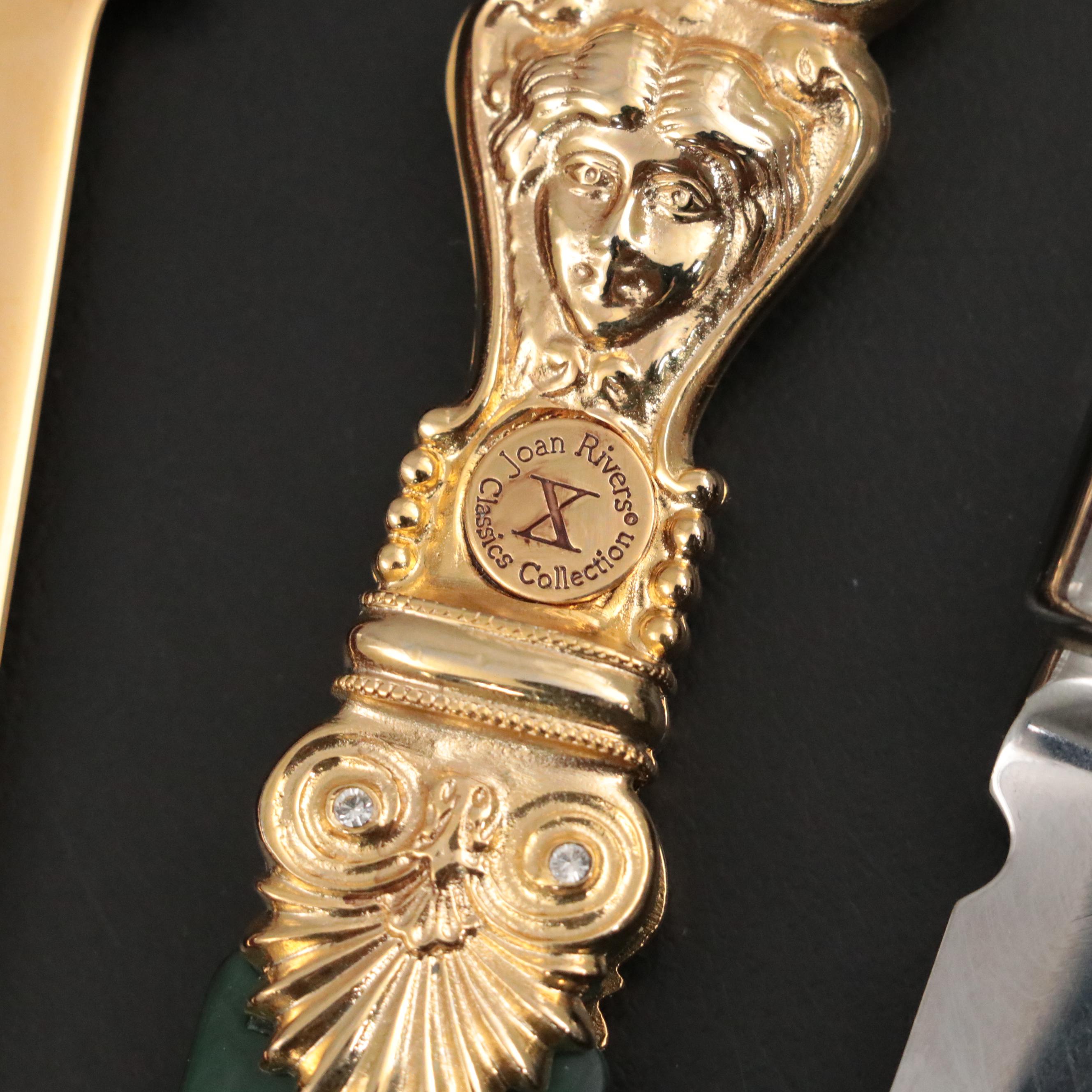 Lerche Brass and Leather Scissor and Letter Opener Set with Other ...