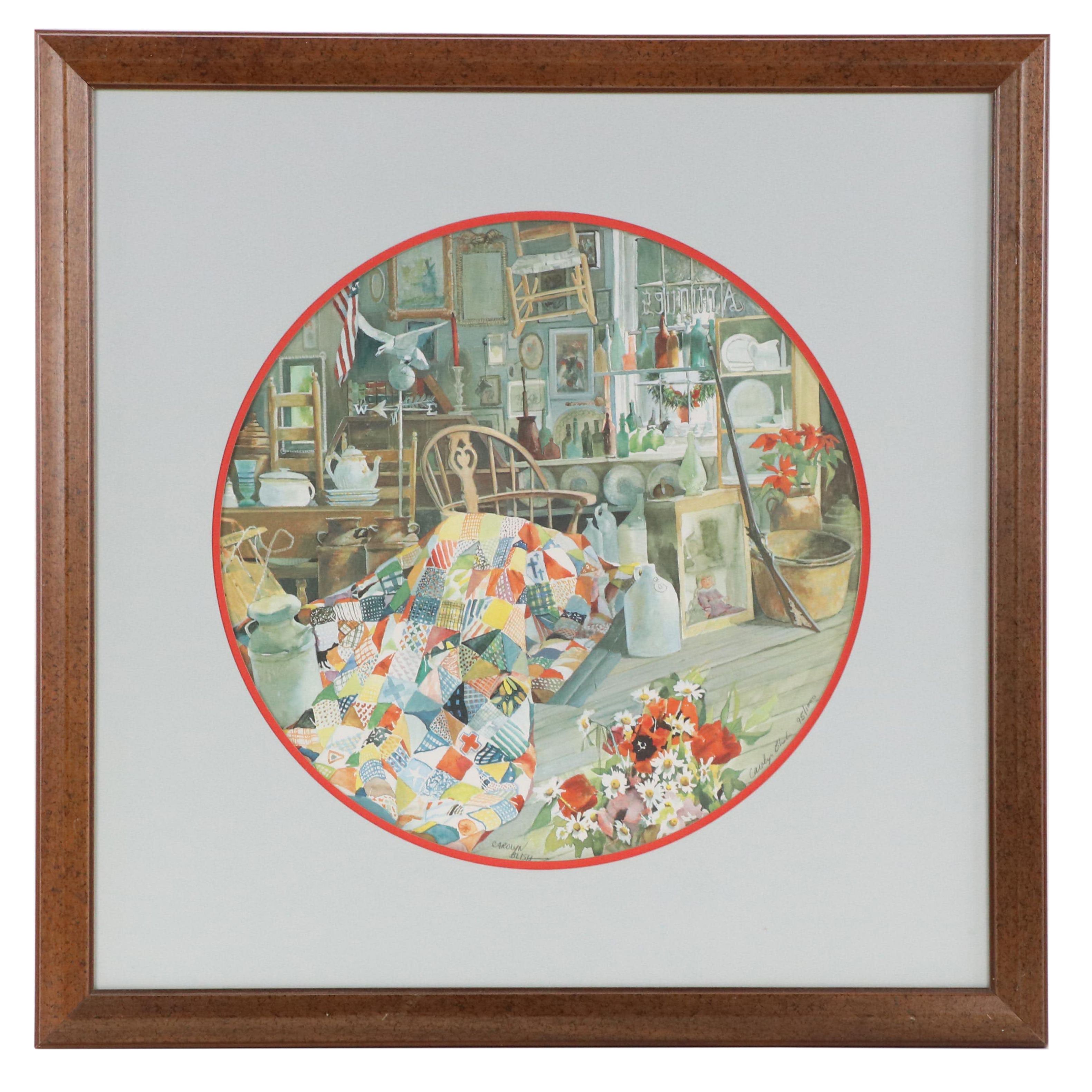 Carolyn Blish Offset Lithograph of Interior Scene | EBTH