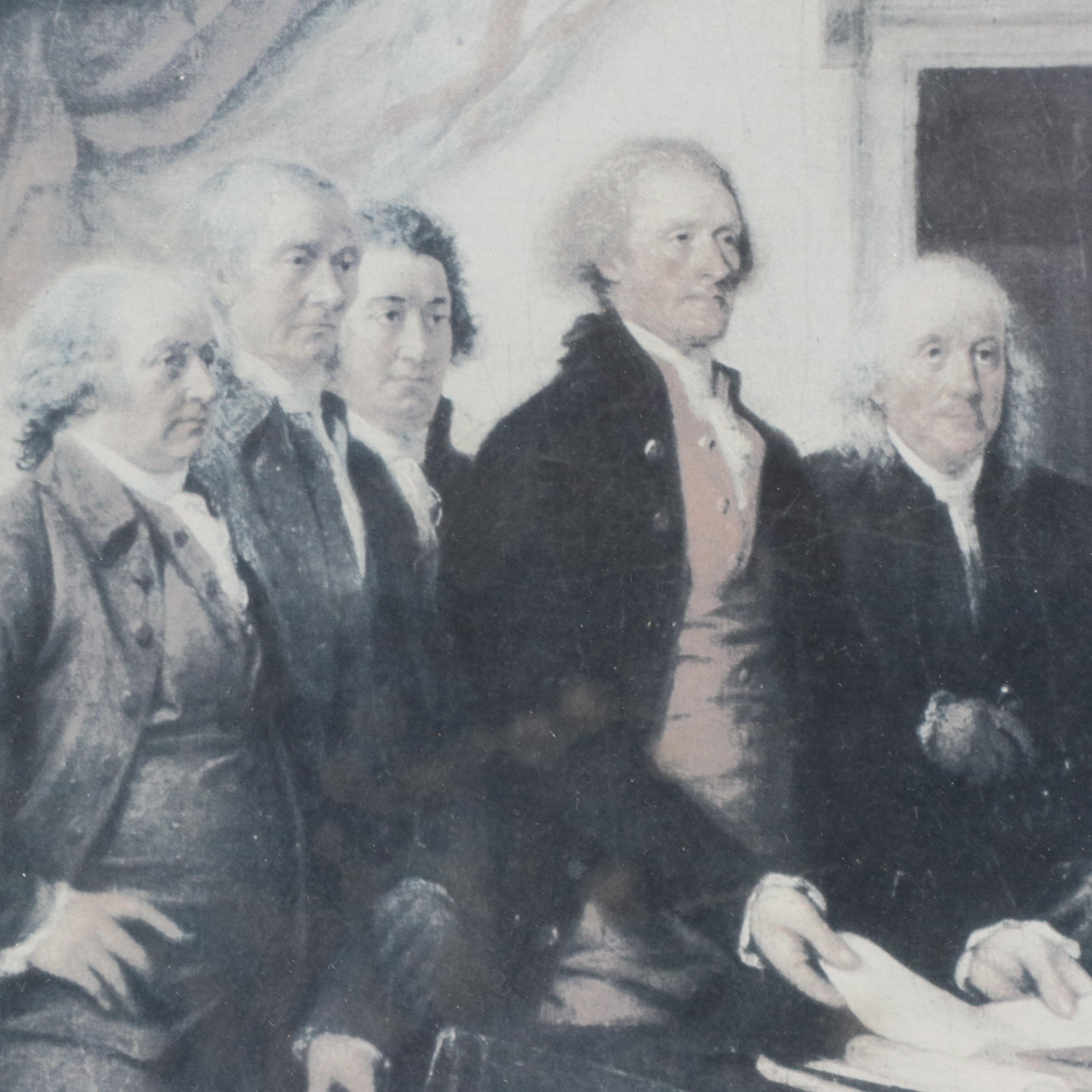 Offset Lithograph After John Trumbull "Declaration of Independence" | EBTH