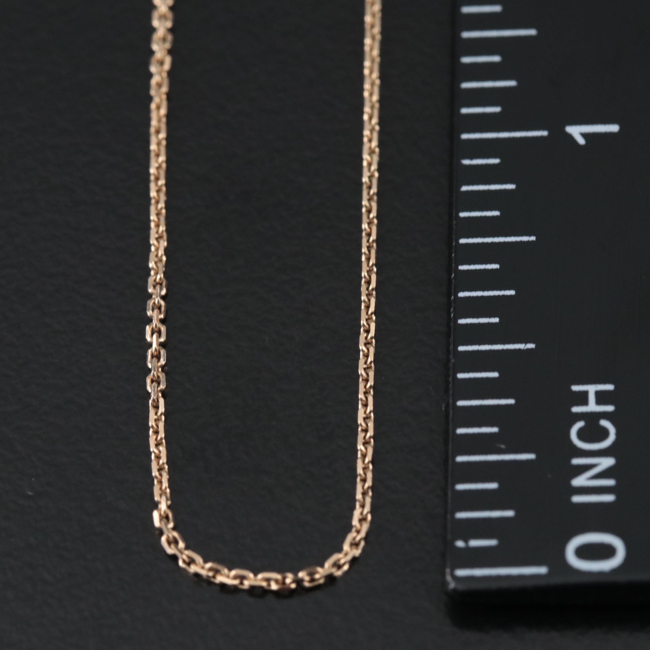 14K Cable Chain Necklace | EBTH