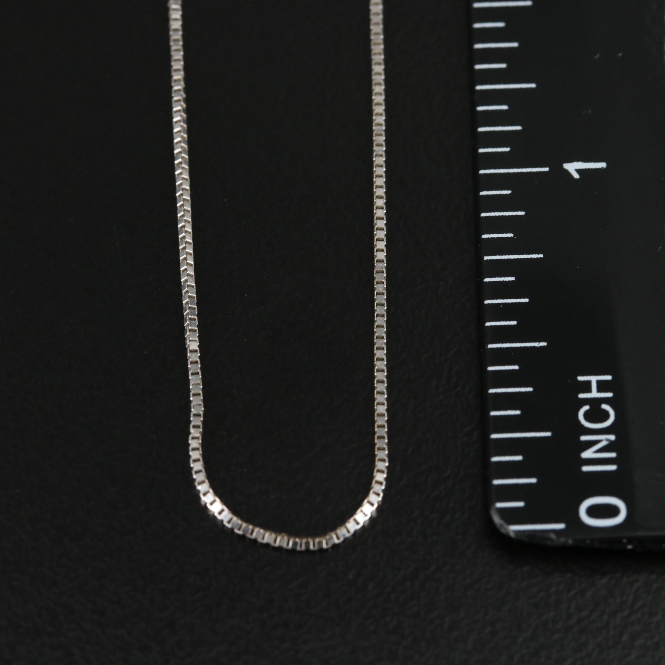 18K Box Chain Necklace | EBTH