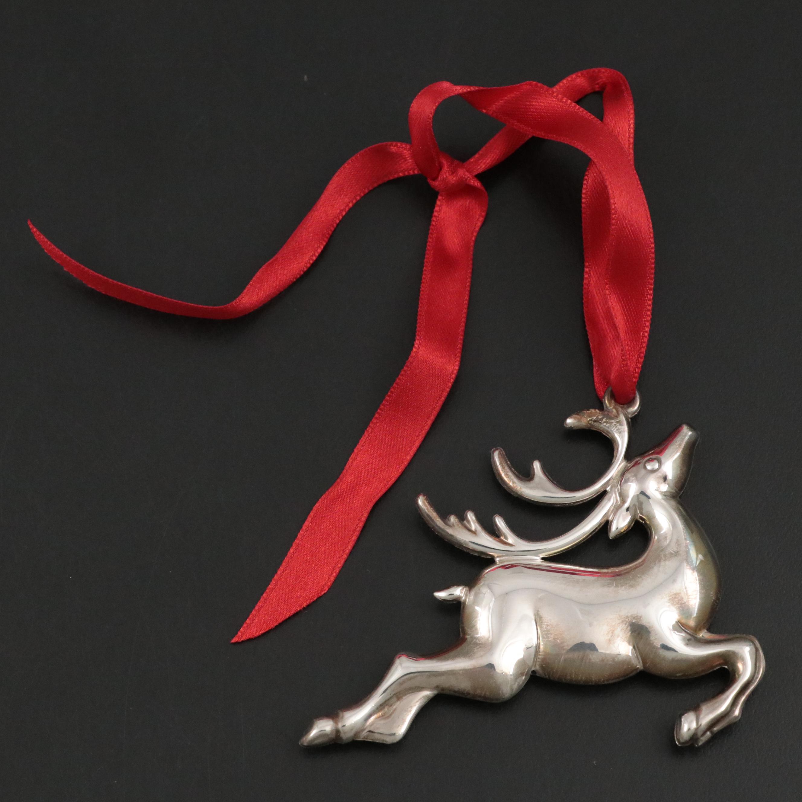 Tiffany & Co. Sterling Silver Reindeer Ornament | EBTH