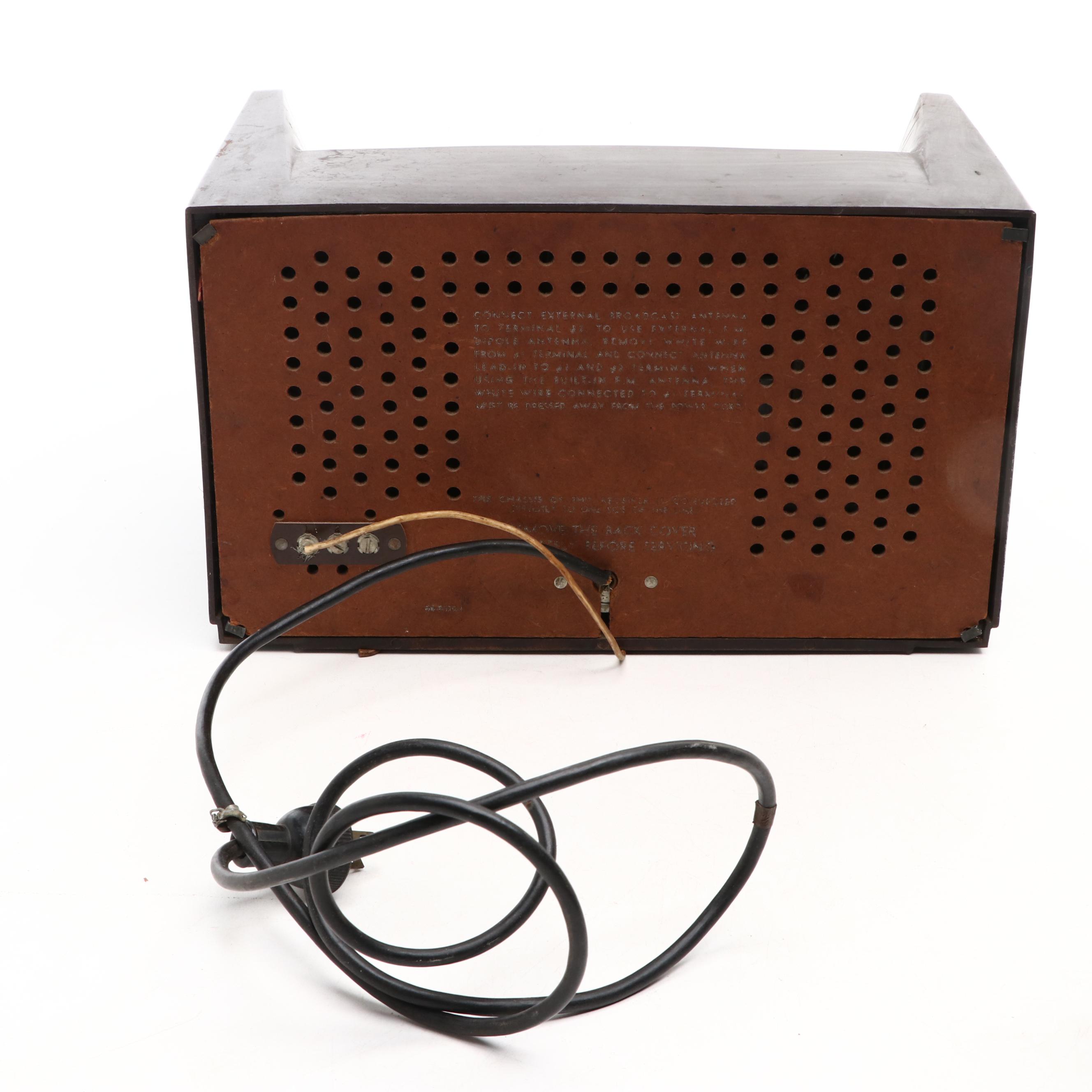 Philco Model 51-934 and RCA Victor Model X-551 Table Top Radios, Mid ...