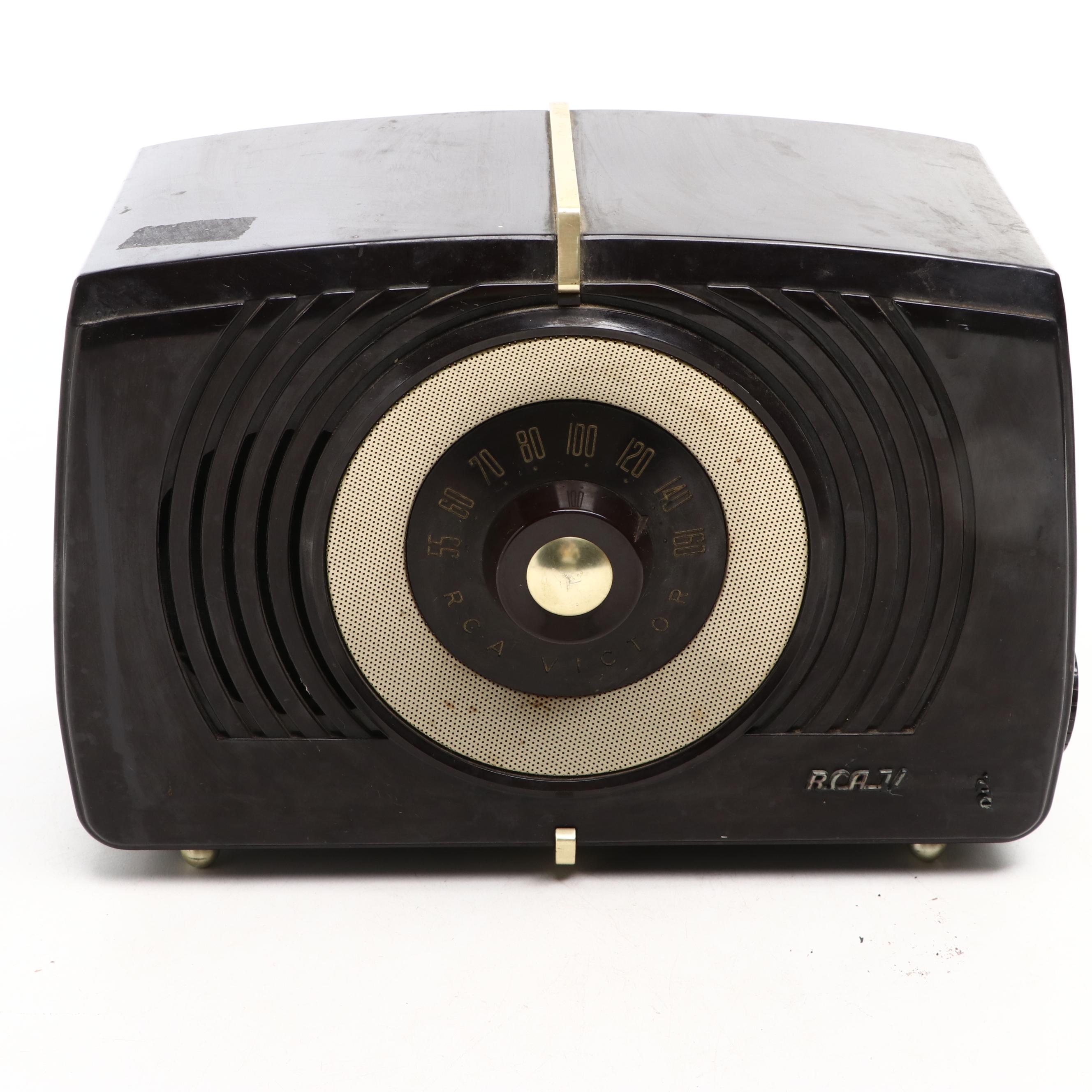 Philco Model 51-934 and RCA Victor Model X-551 Table Top Radios, Mid ...