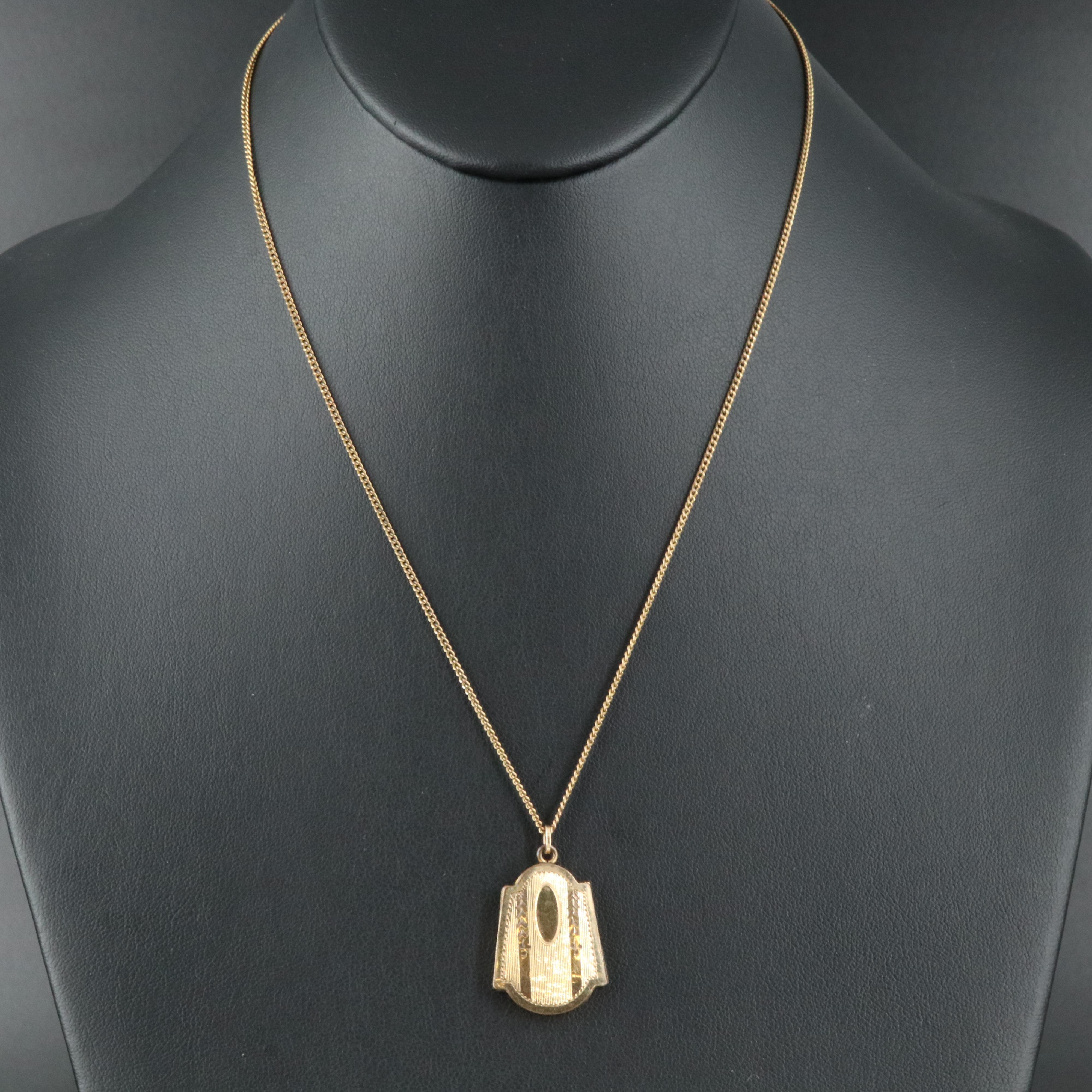 Lestage Gold-Filled Locket Necklace | EBTH