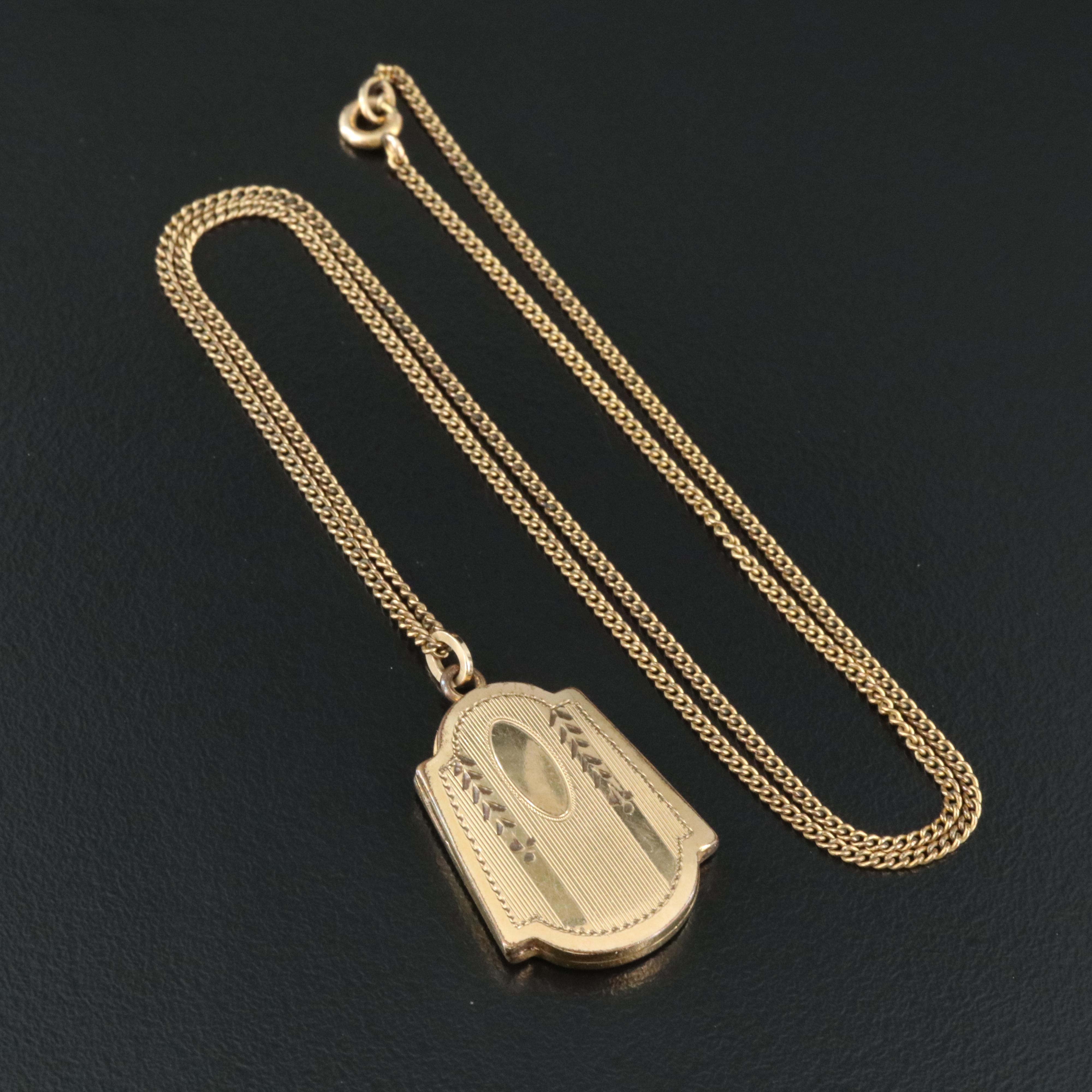 Lestage Gold-Filled Locket Necklace | EBTH