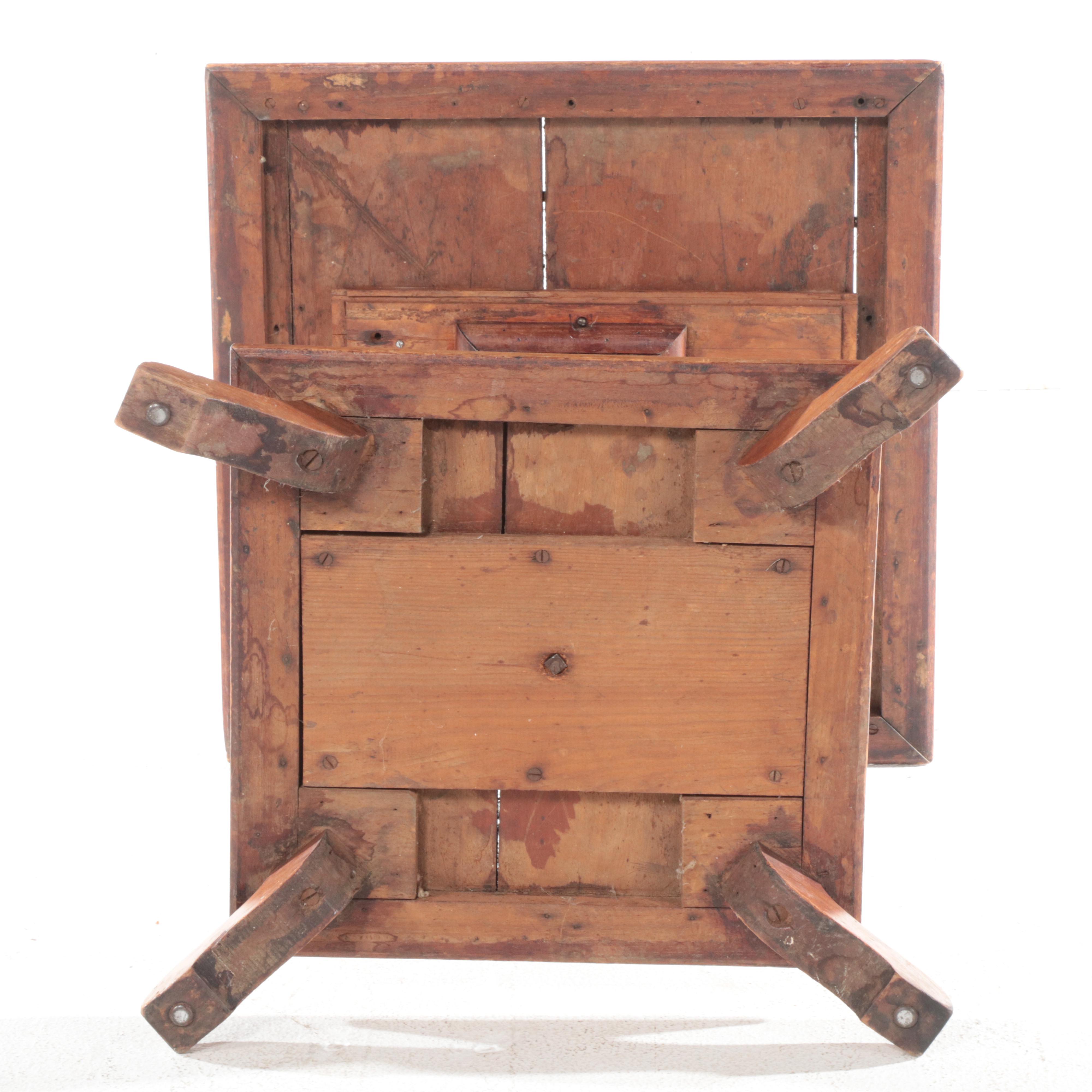 American Empire Revival Mahogany Pedestal Side Table, Early 20th ...