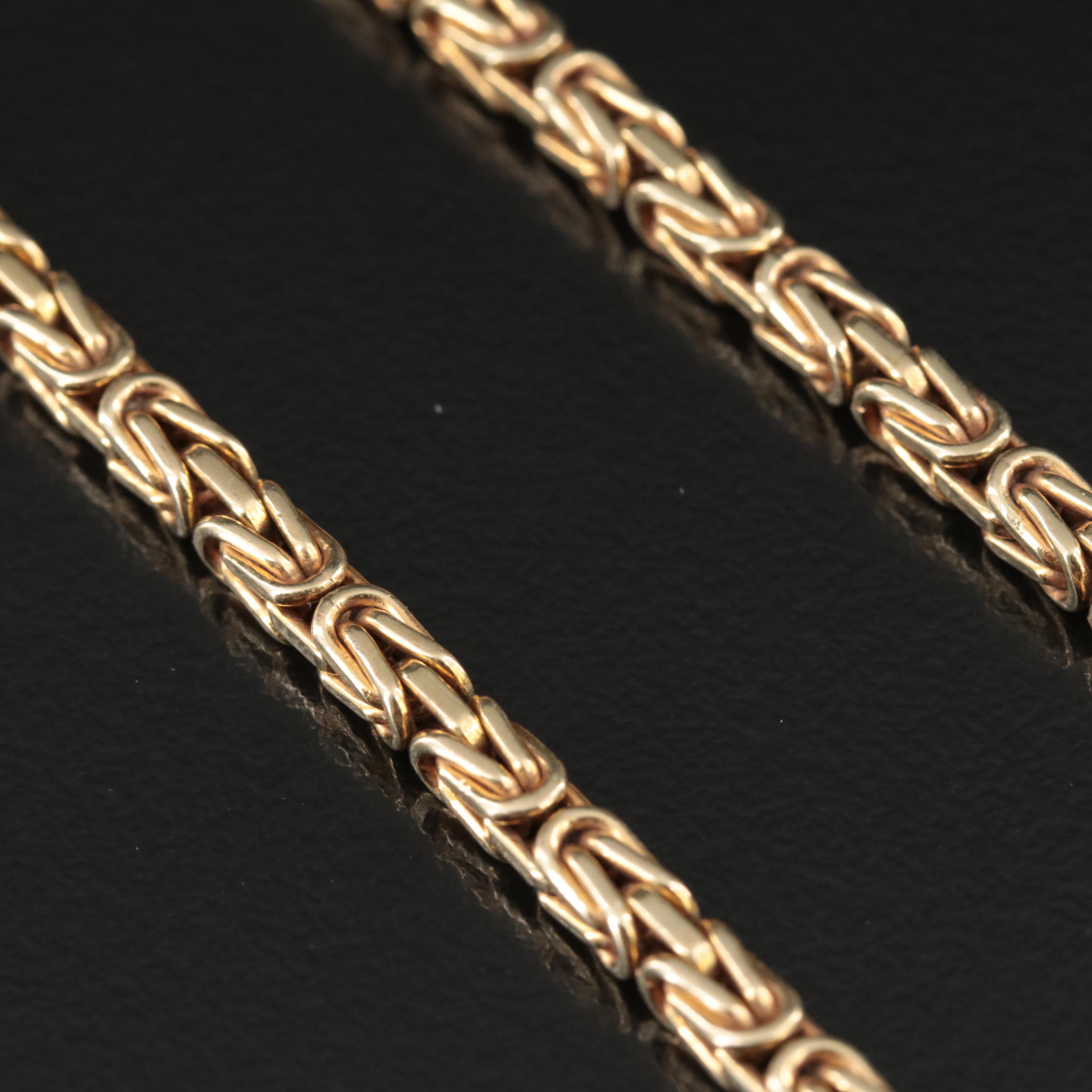 14K Byzantine Chain Necklace | EBTH
