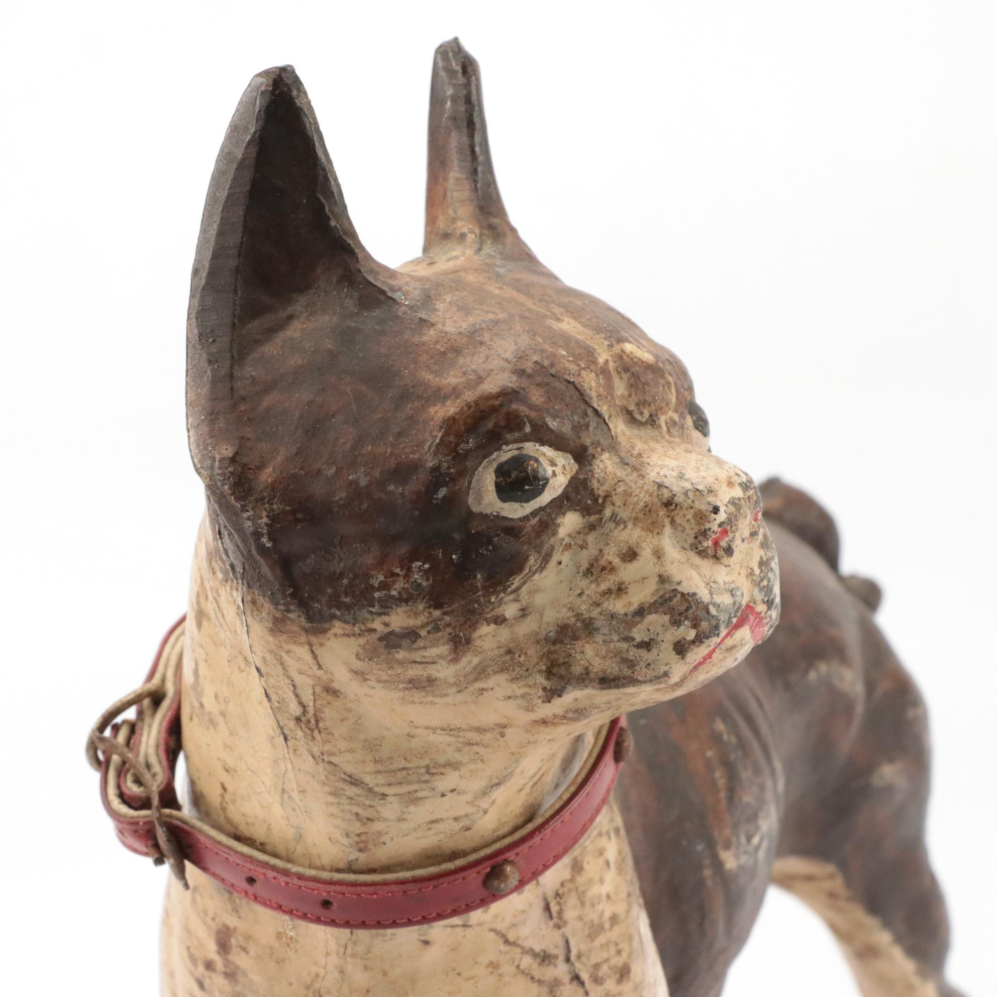 American Cast Iron Boston Terrier Door Stop, Early to Mid-20th Century ...