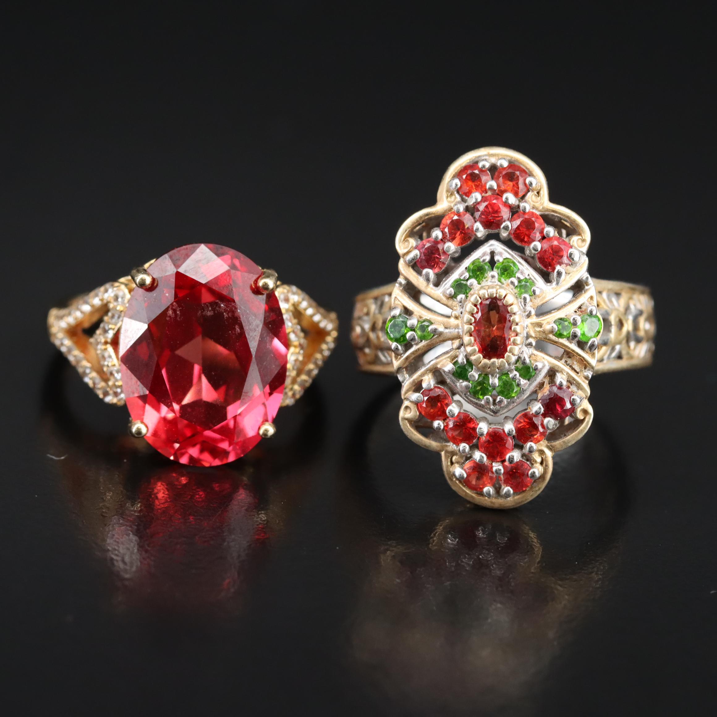 Sterling Rings Including Judith Ripka, Opal and Ruby | EBTH