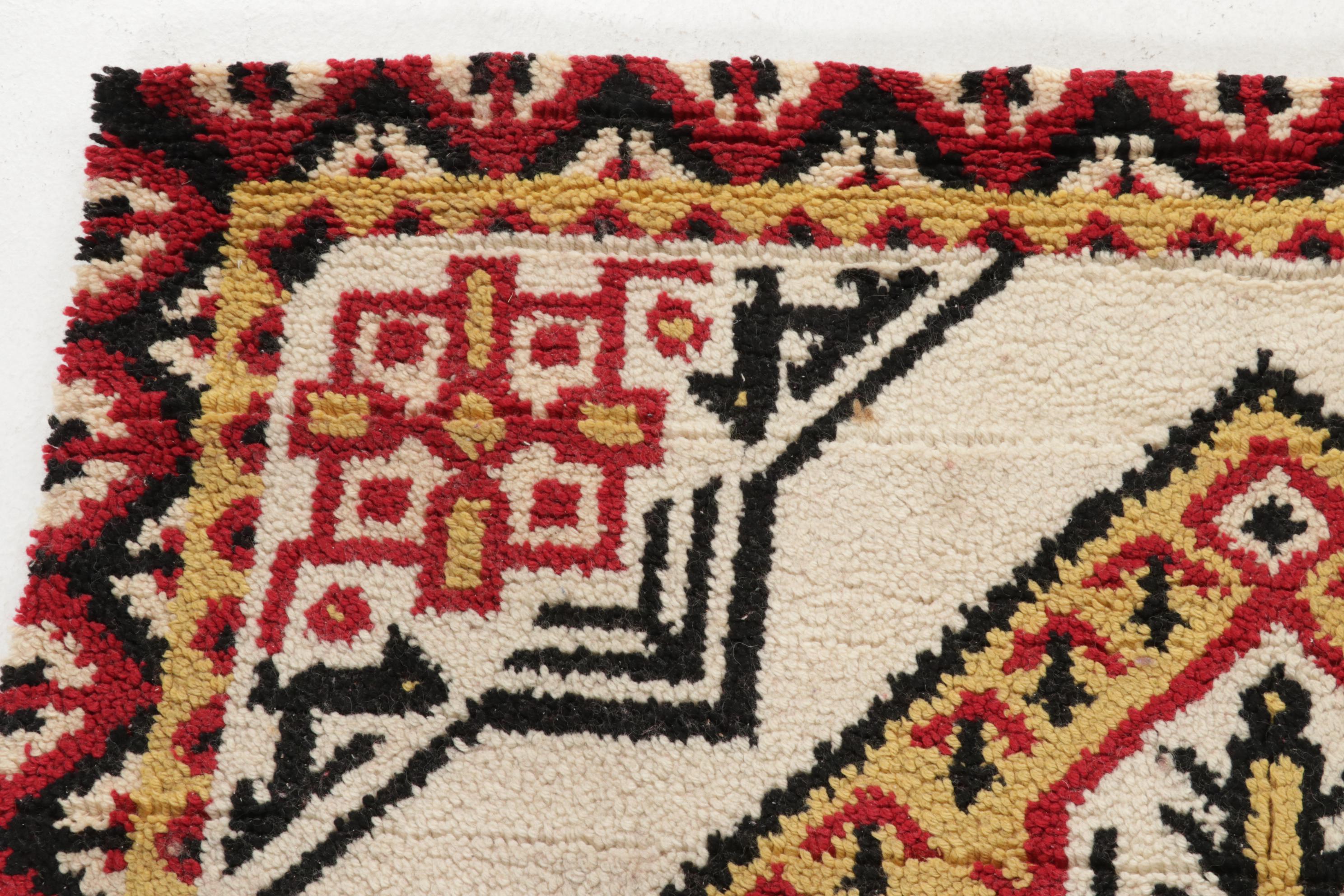 4'10 x 6'11 Hand-Knotted Moroccan Berber Area Rug | EBTH