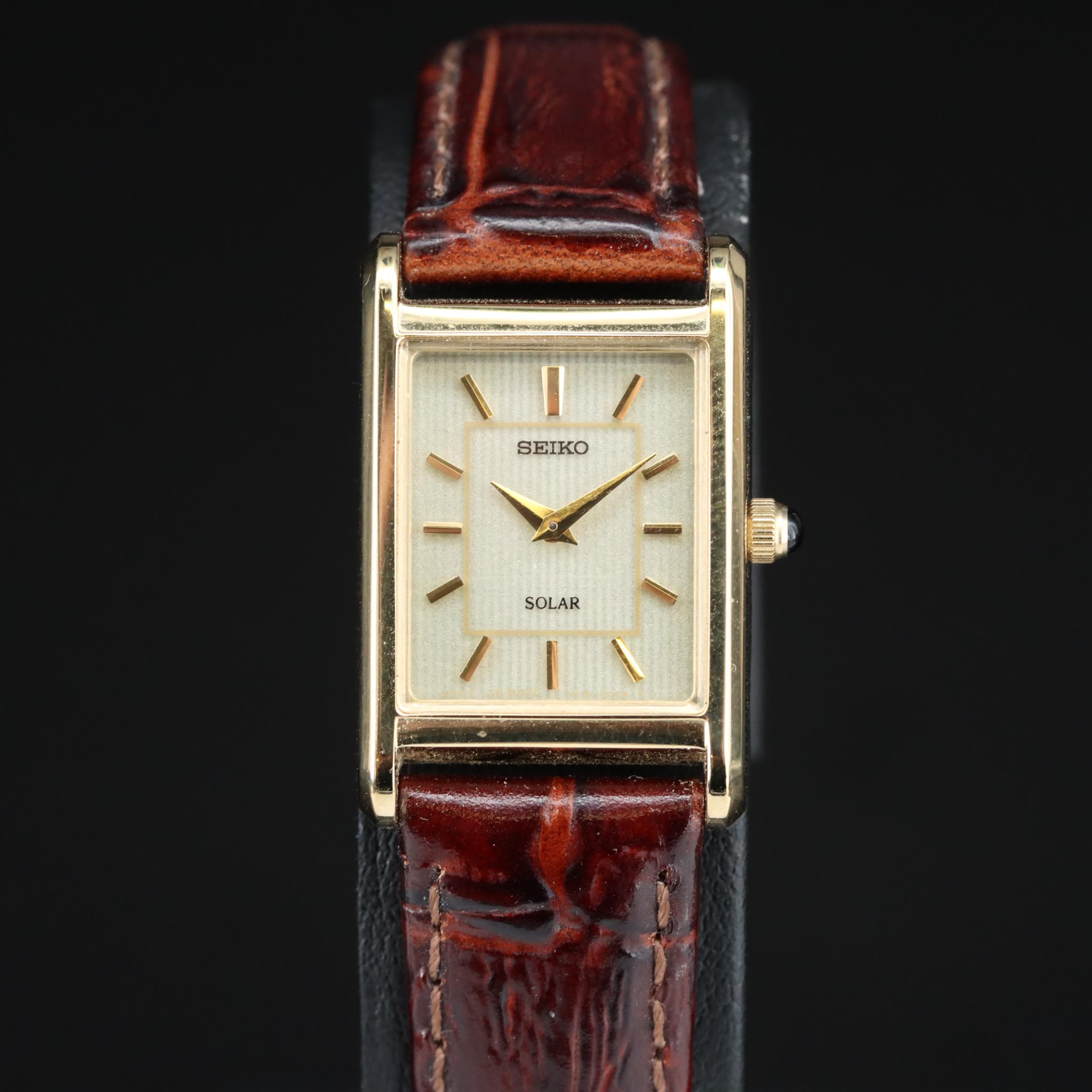 Seiko Solar Tank Shape Wristwatch | Everything But The House