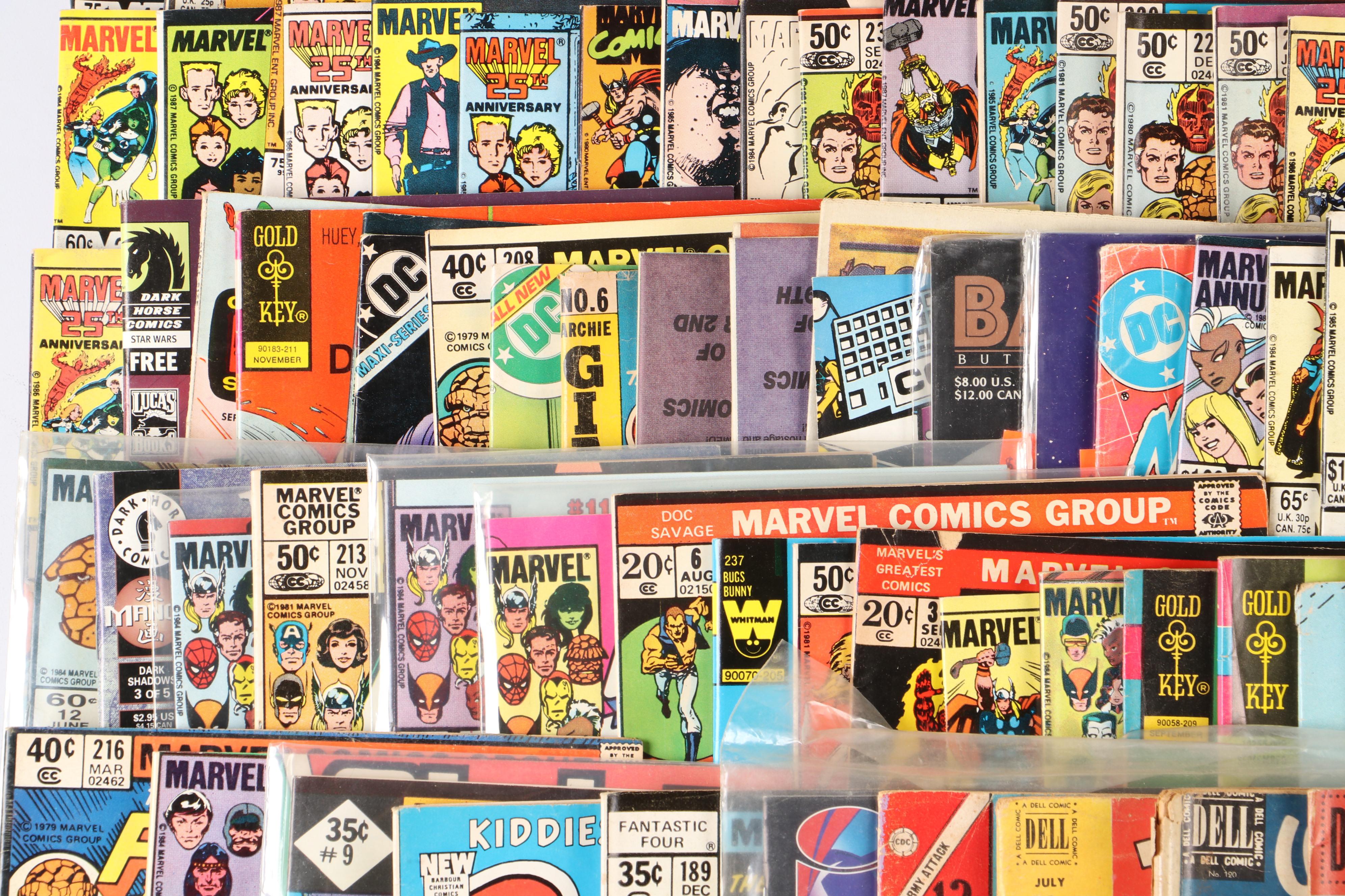 Silver to Modern Age Comic Books Featuring "Fantastic Four" and "Batman ...