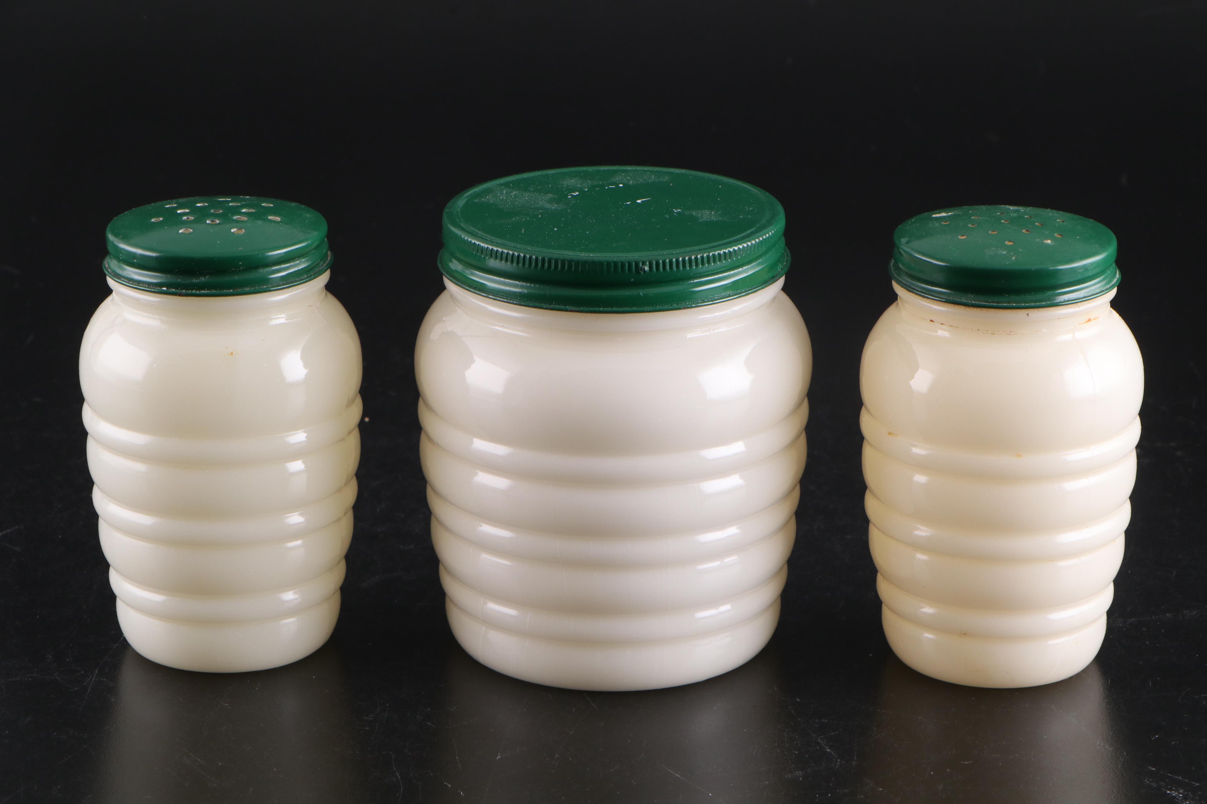 Fire-King Tulip Graduated Mixing Bowls and Milk Glass Kitchenware | EBTH