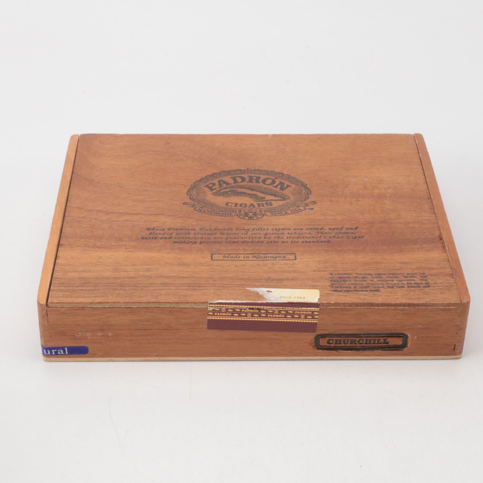 Cohiba, Padrón, and Tabacalera A. Fuente y Cia. Wooden Cigar Boxes | EBTH