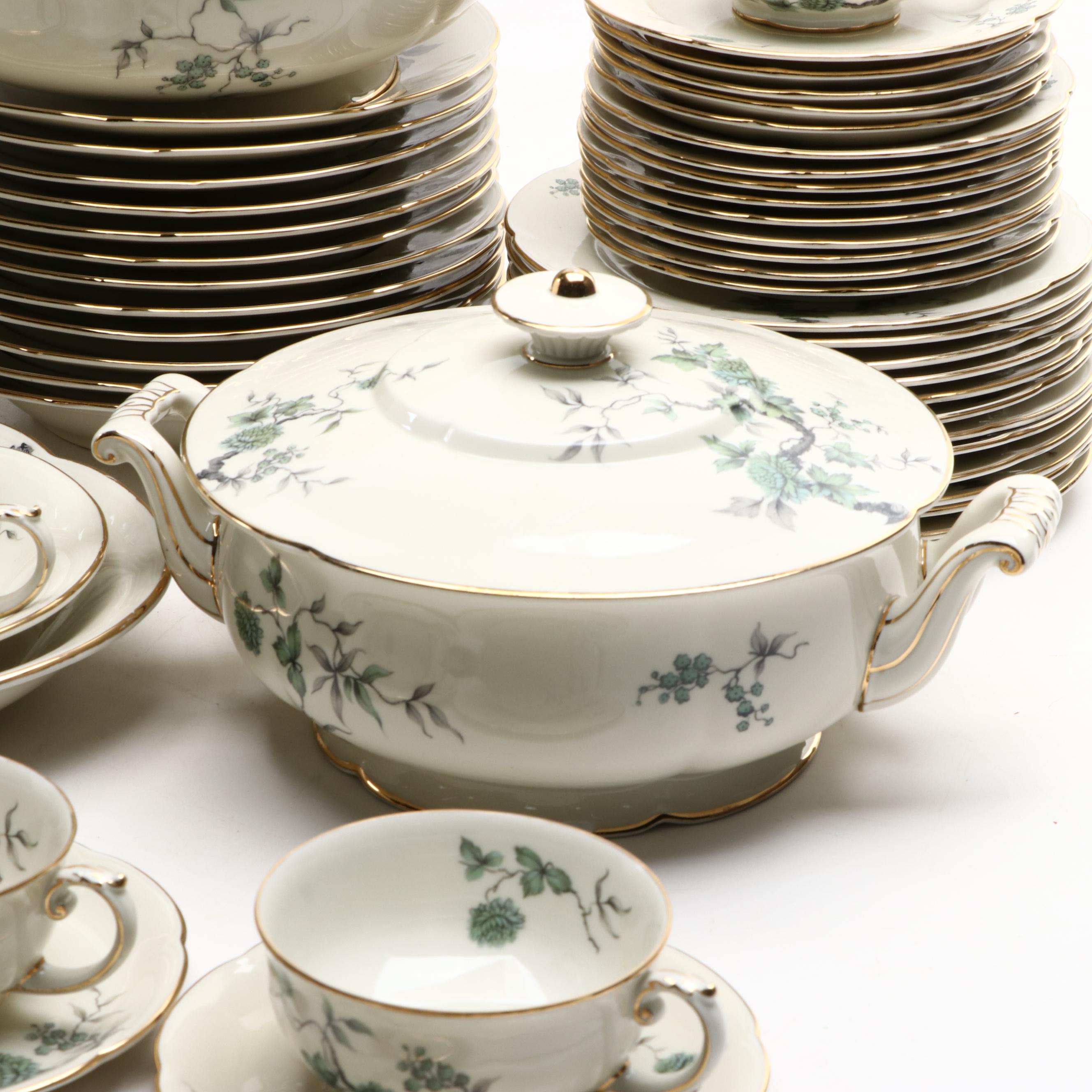 Royal Tettau "Flower Song" German Porcelain Dinnerware, 1940s | EBTH