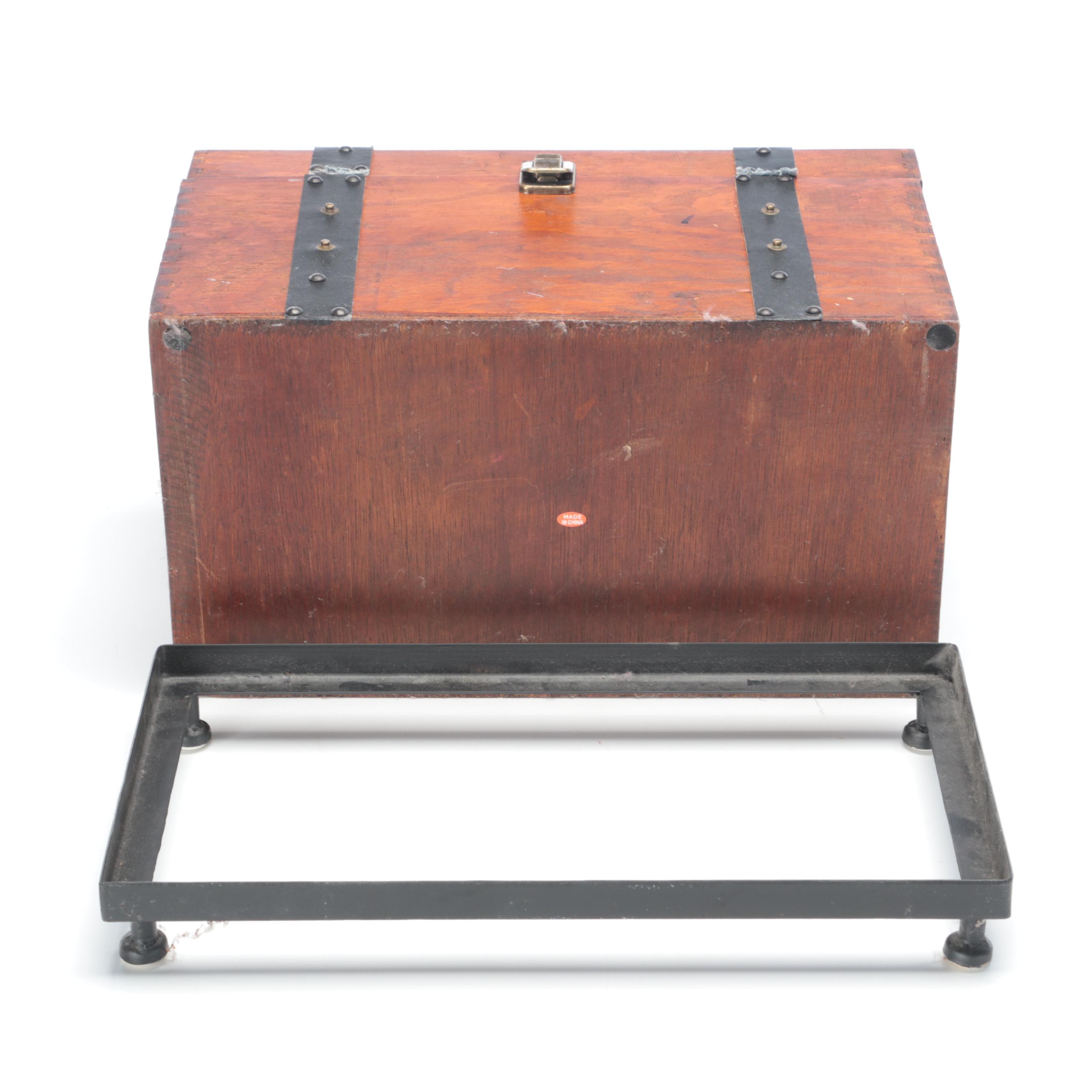 Wooden Stagecoach Style Nesting Trunk Shaped Storage Boxes | EBTH