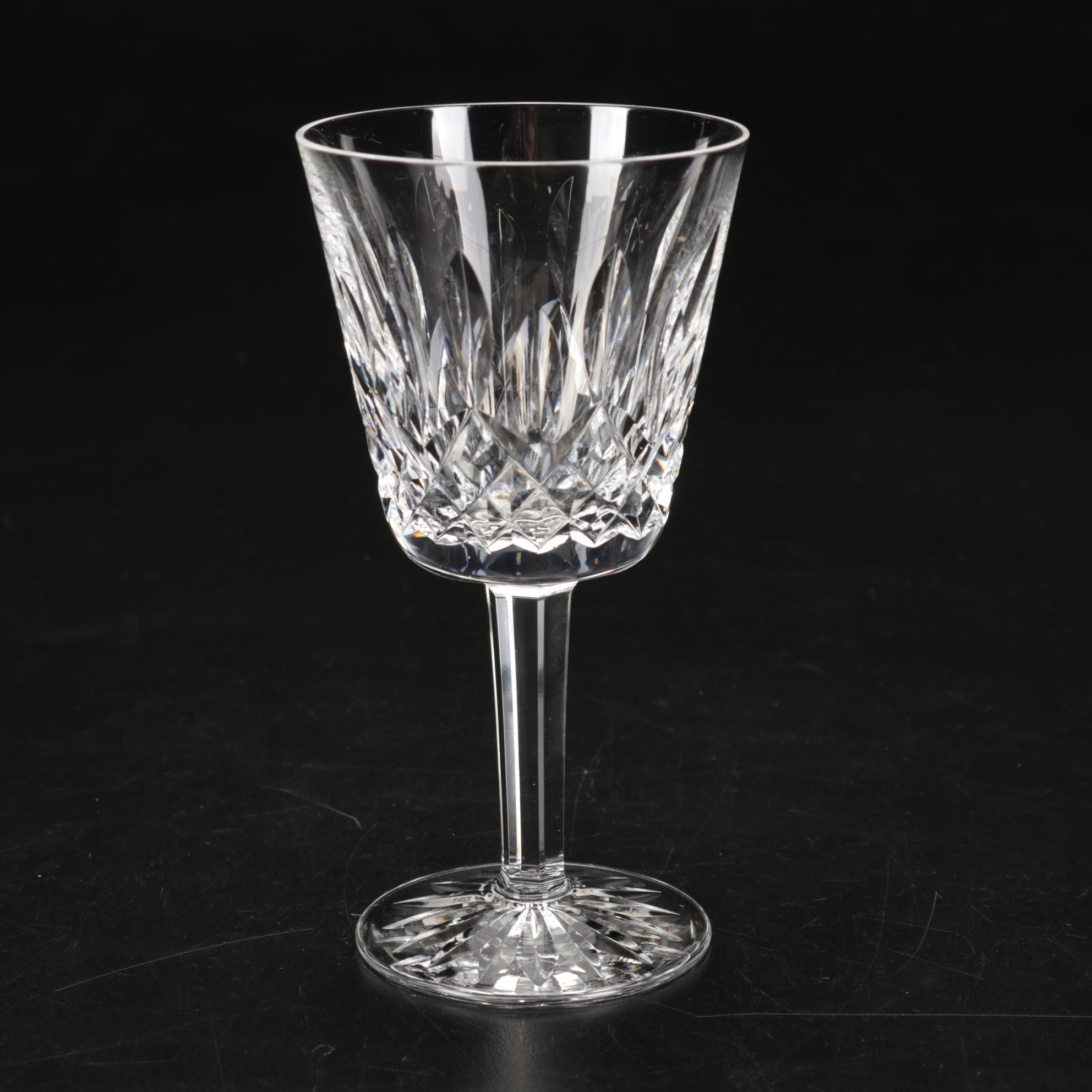 Waterford "Lismore" Crystal Claret Glasses, Set of Seven | EBTH