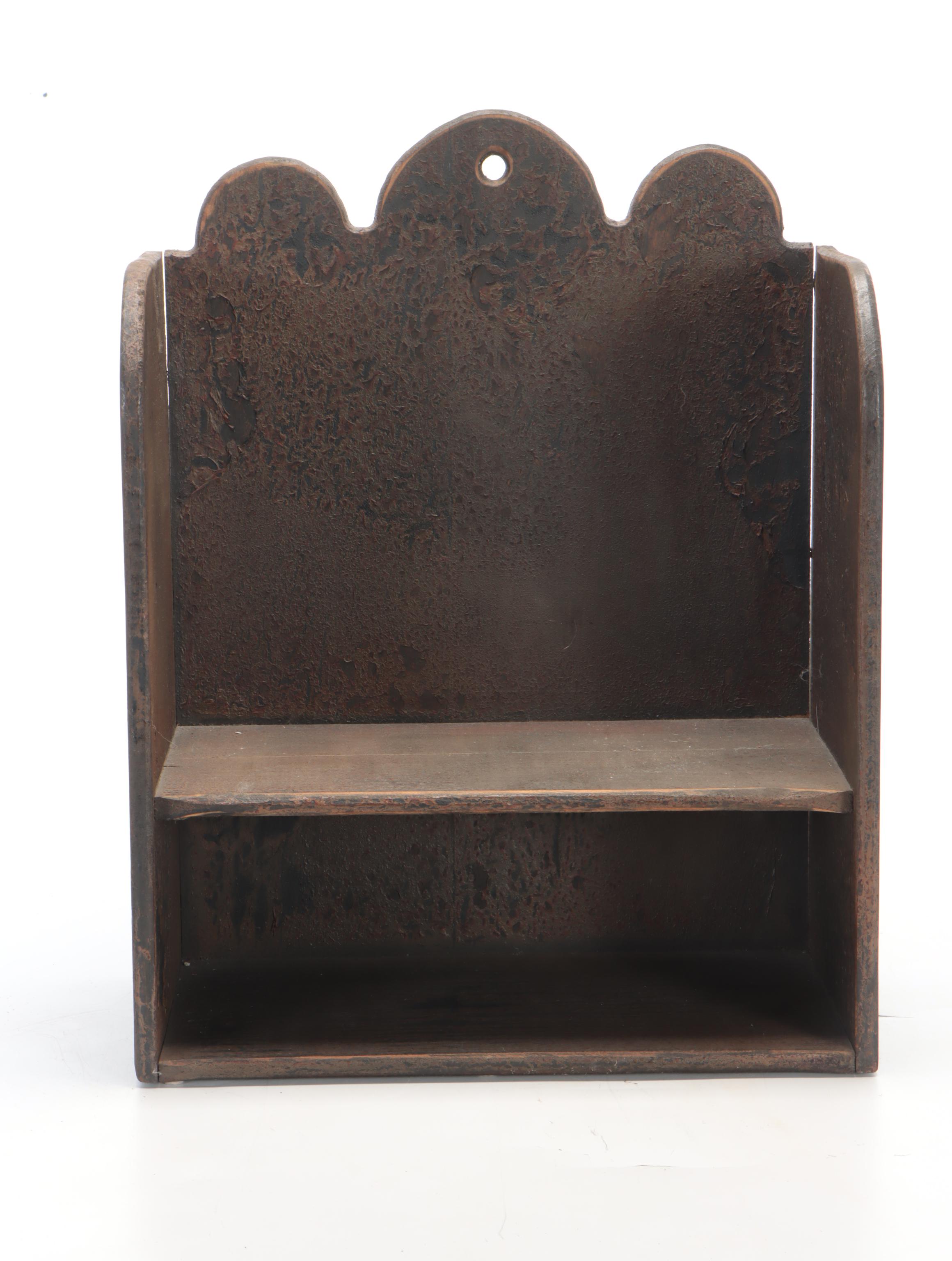 Composite Swan Decoy with Wooden Wall Shelf and Quilt | EBTH