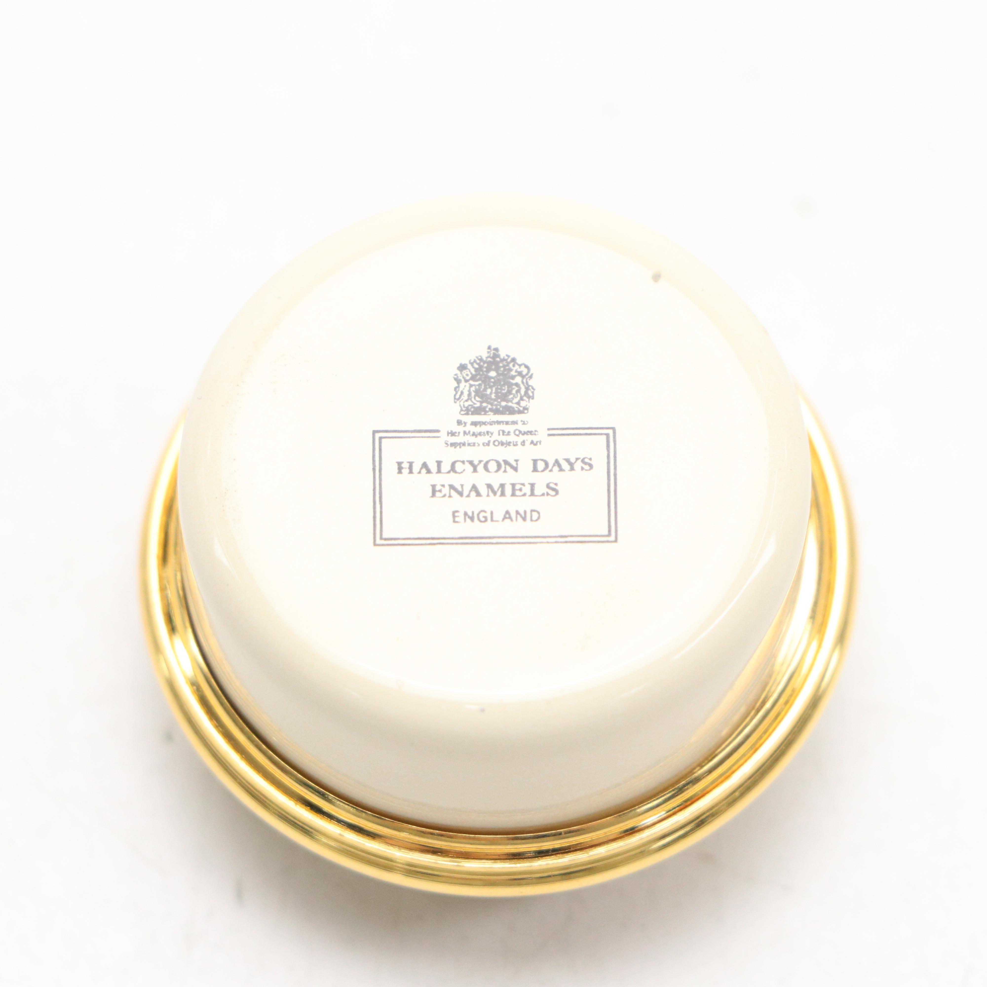 Halcyon Days Fabergé Style Enameled Box with More Halcyon Days Boxes | EBTH