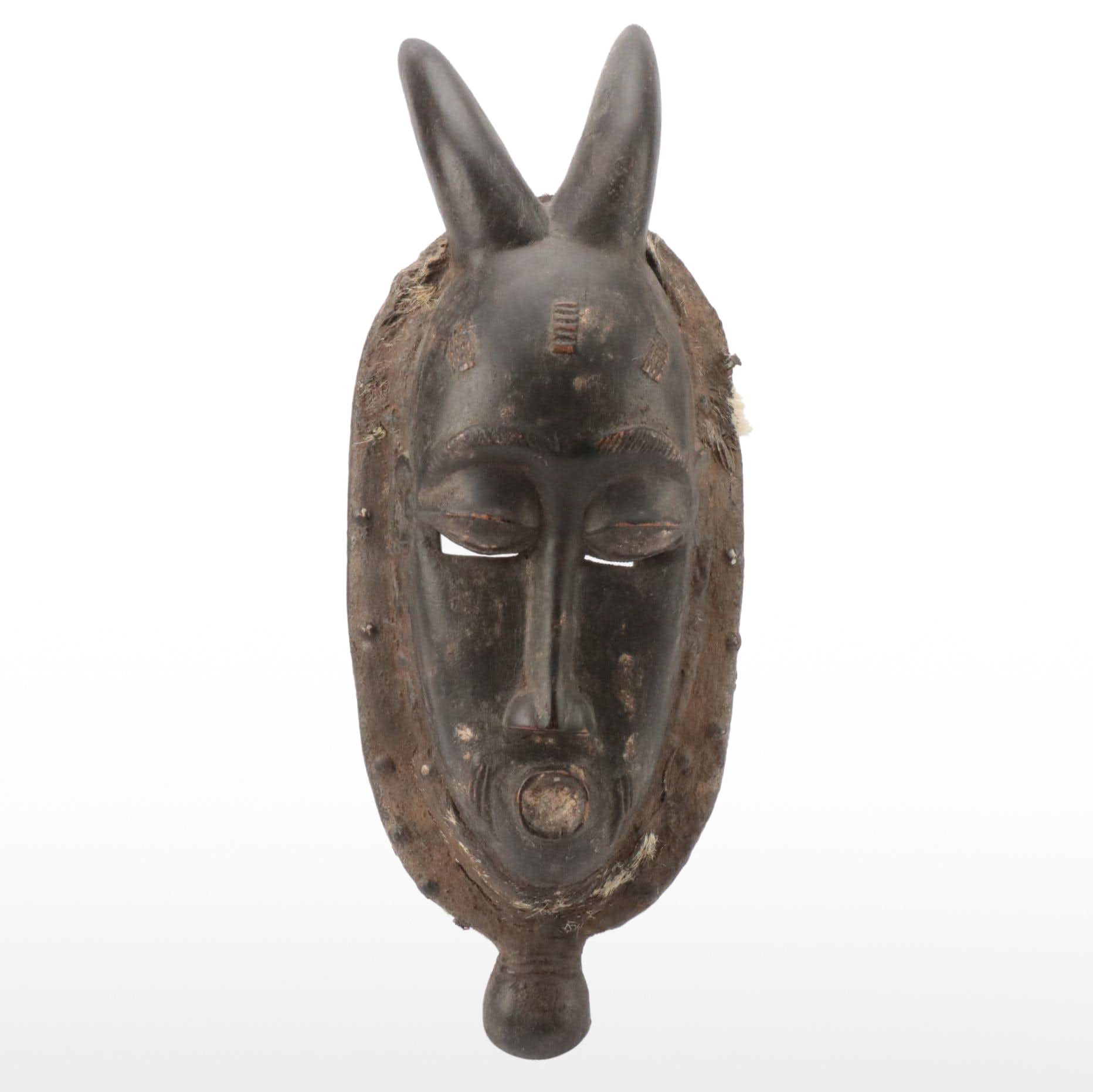 West African Ivory Coast Baule Wooden Passport Mask | EBTH