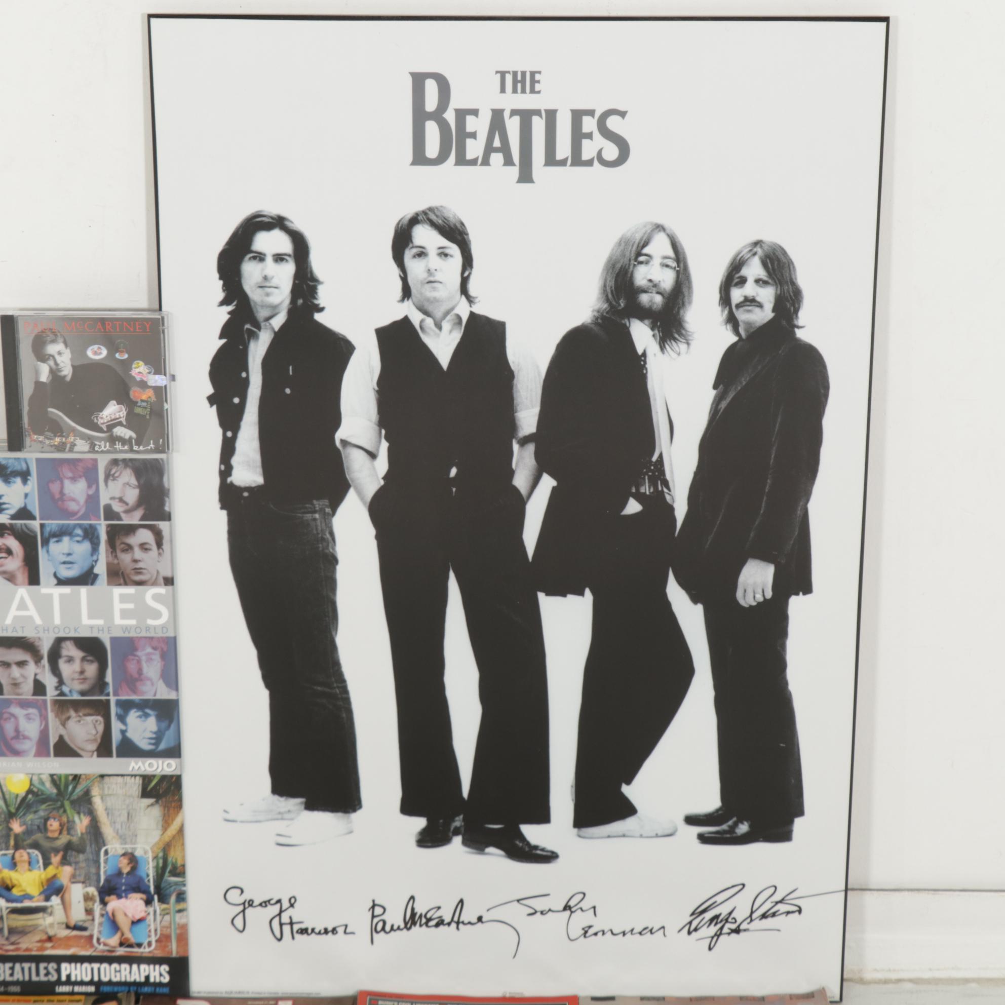 The Beatles Memorabilia with Books, Magazines and Facsimile Signed ...