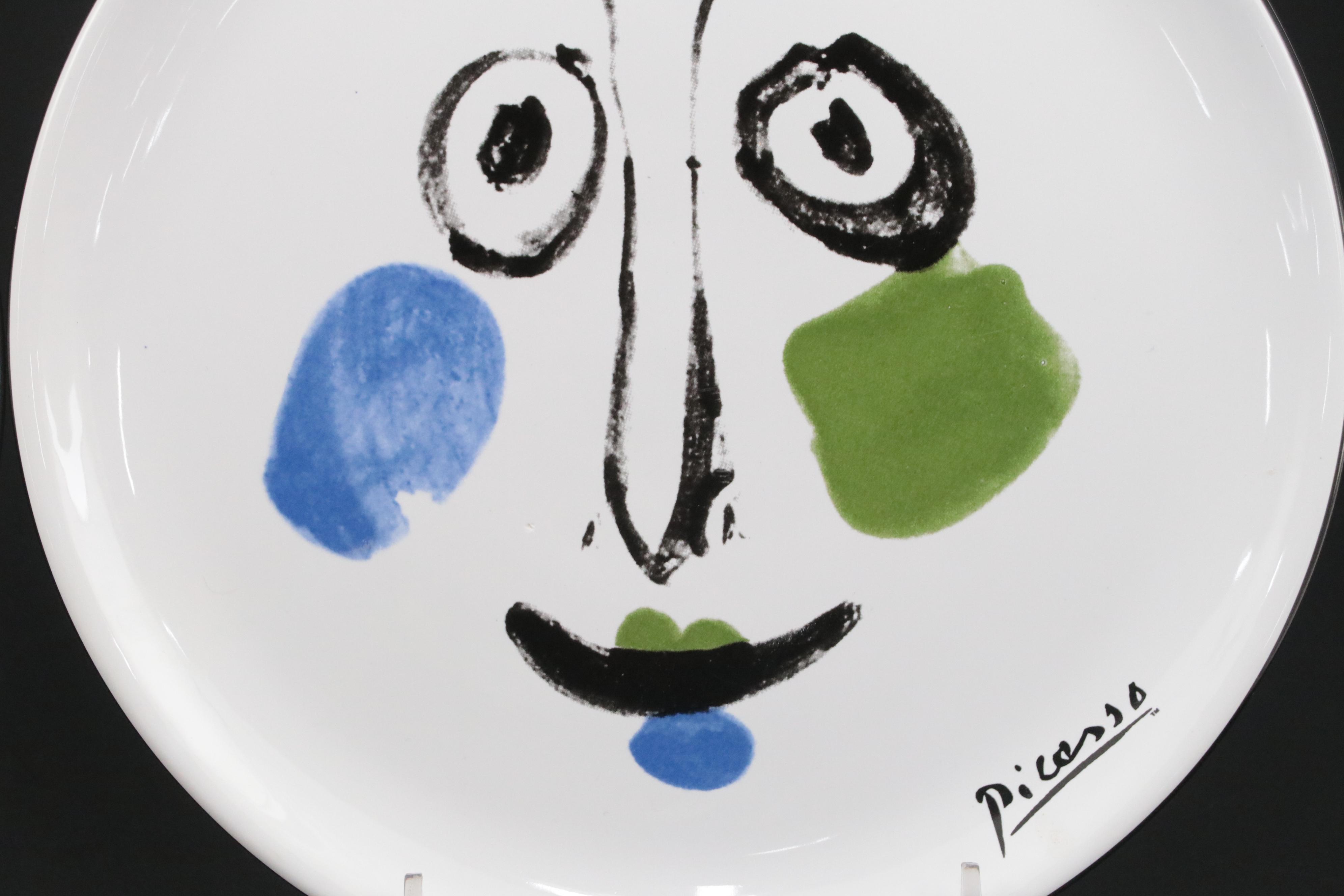 Masterpiece Editions Picasso Living Ceramic "Face" Plates | EBTH