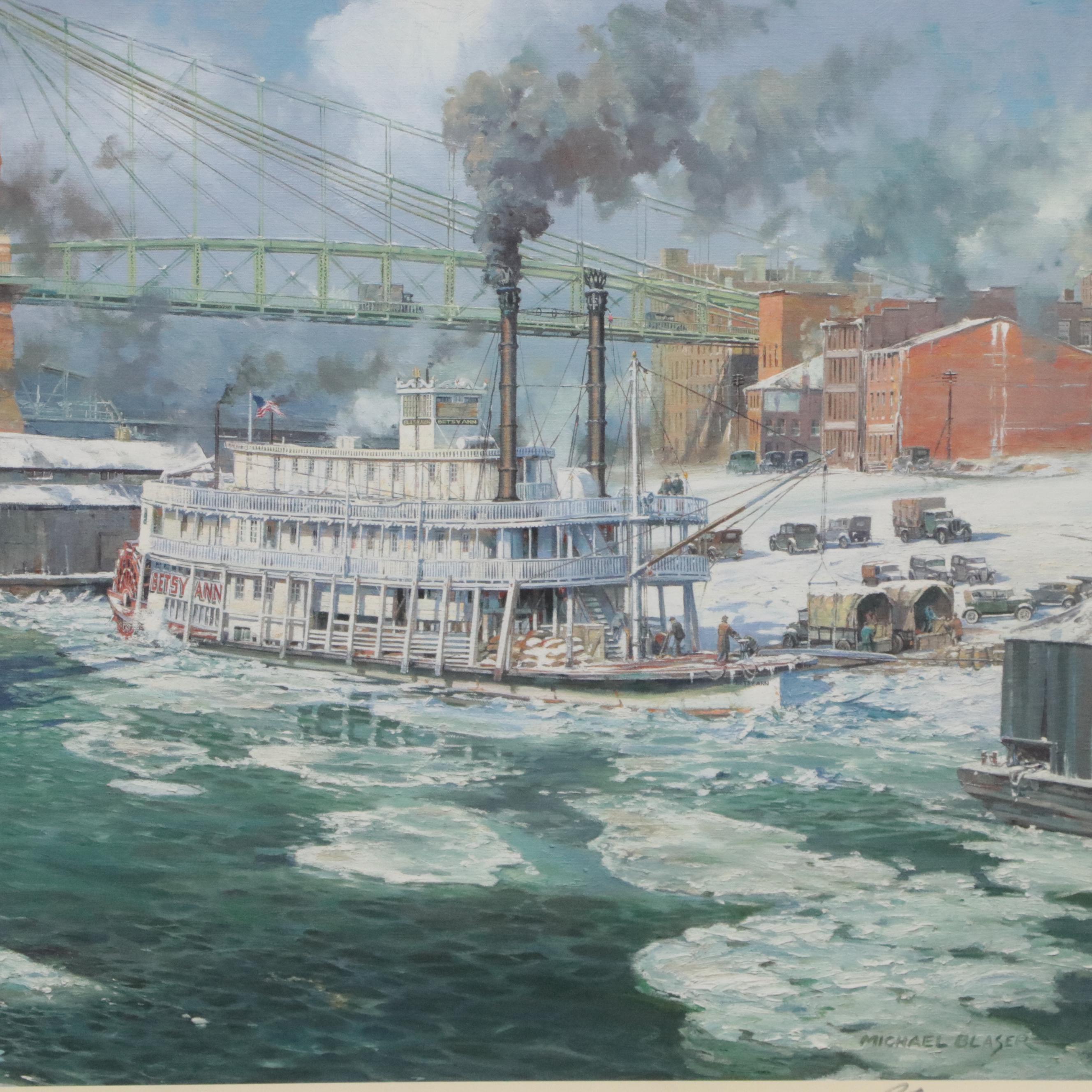 Michael Blaser Offset Lithograph "Winter Packets," Late 20th Century | EBTH