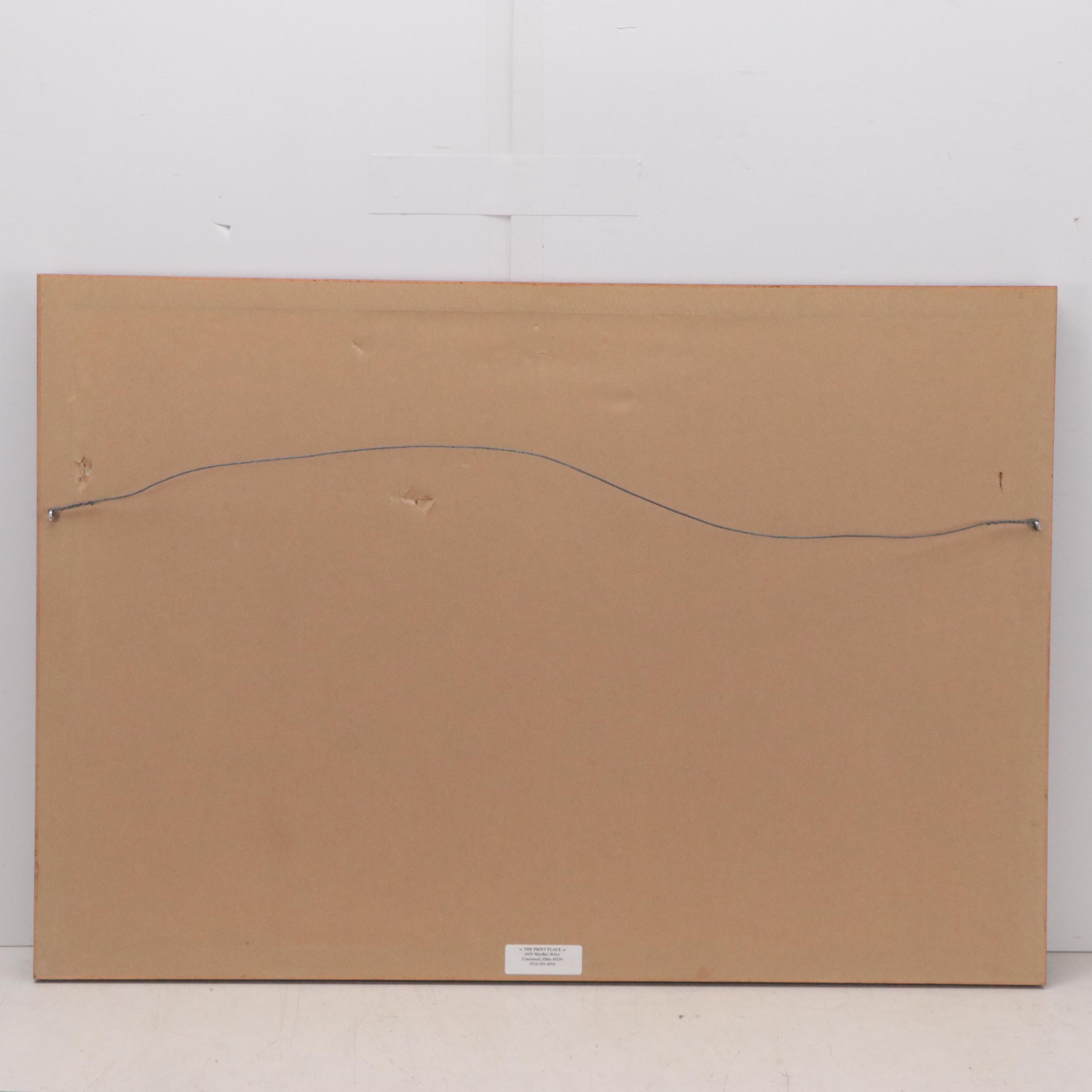 Michael Blaser Offset Lithograph "Red Sky at Morning," Late 20th ...