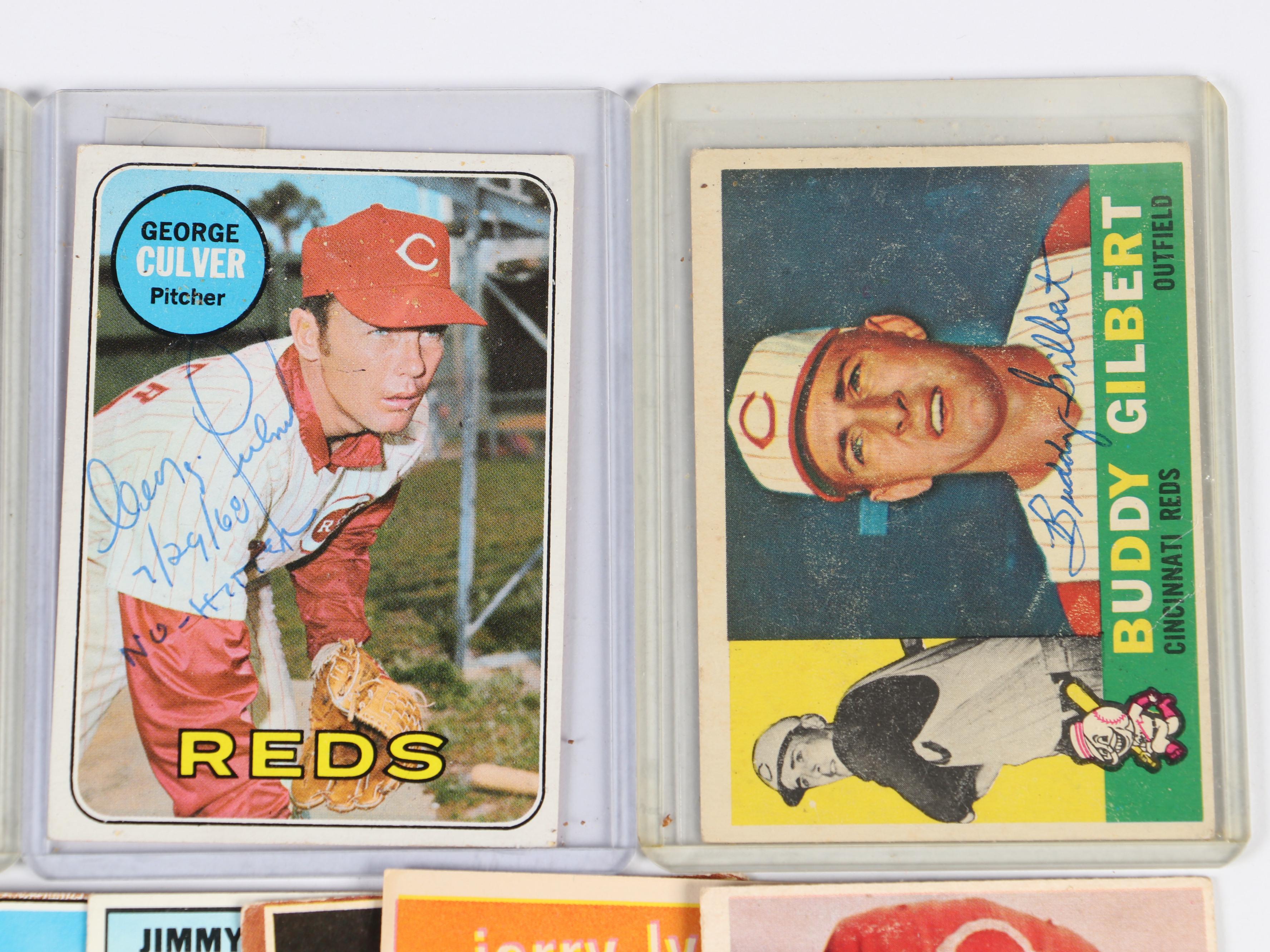 Cincinnati Reds Baseball Cards Featuring Clay Carroll and George Culver ...