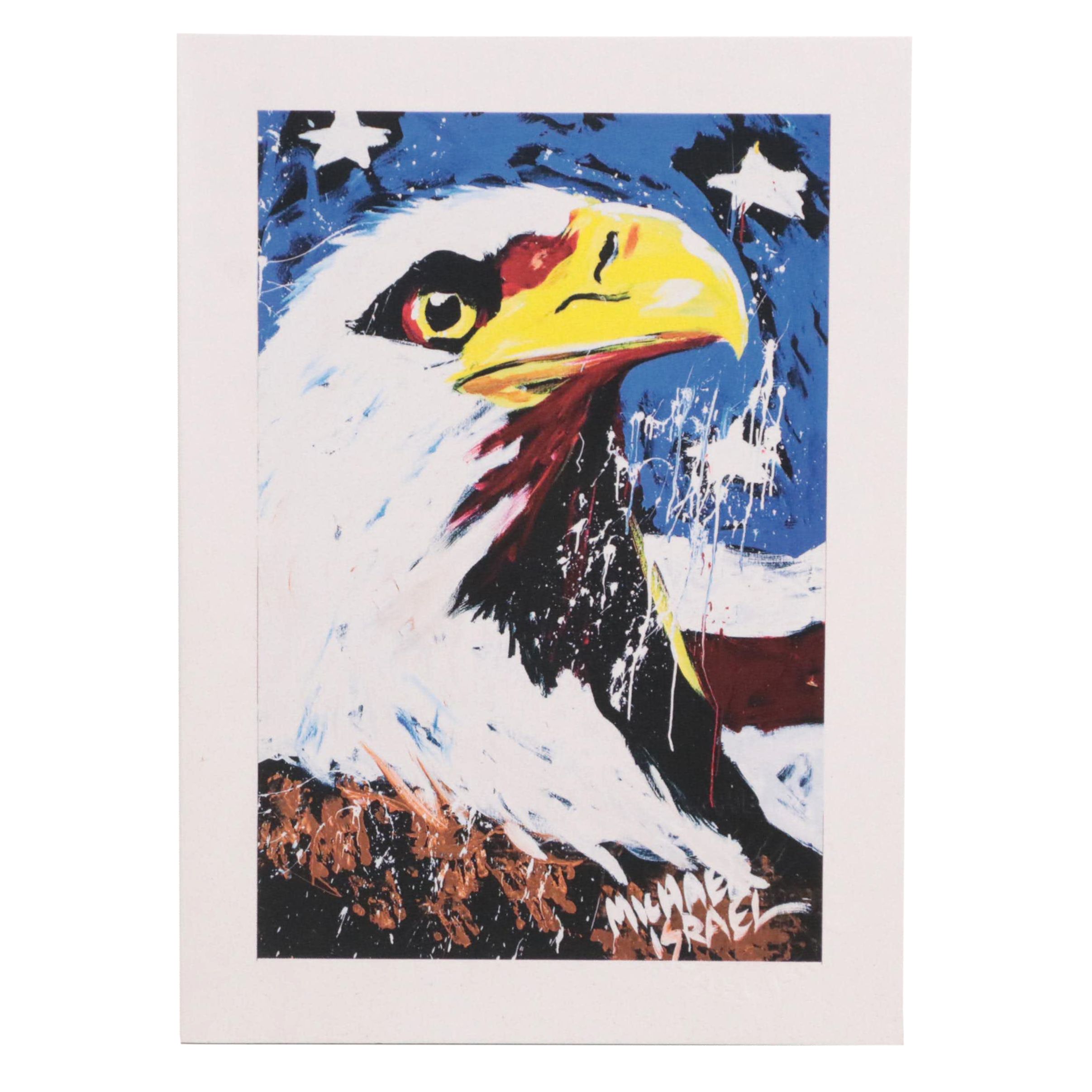 Michael Israel Pop Art Offset Lithograph of an Eagle | EBTH