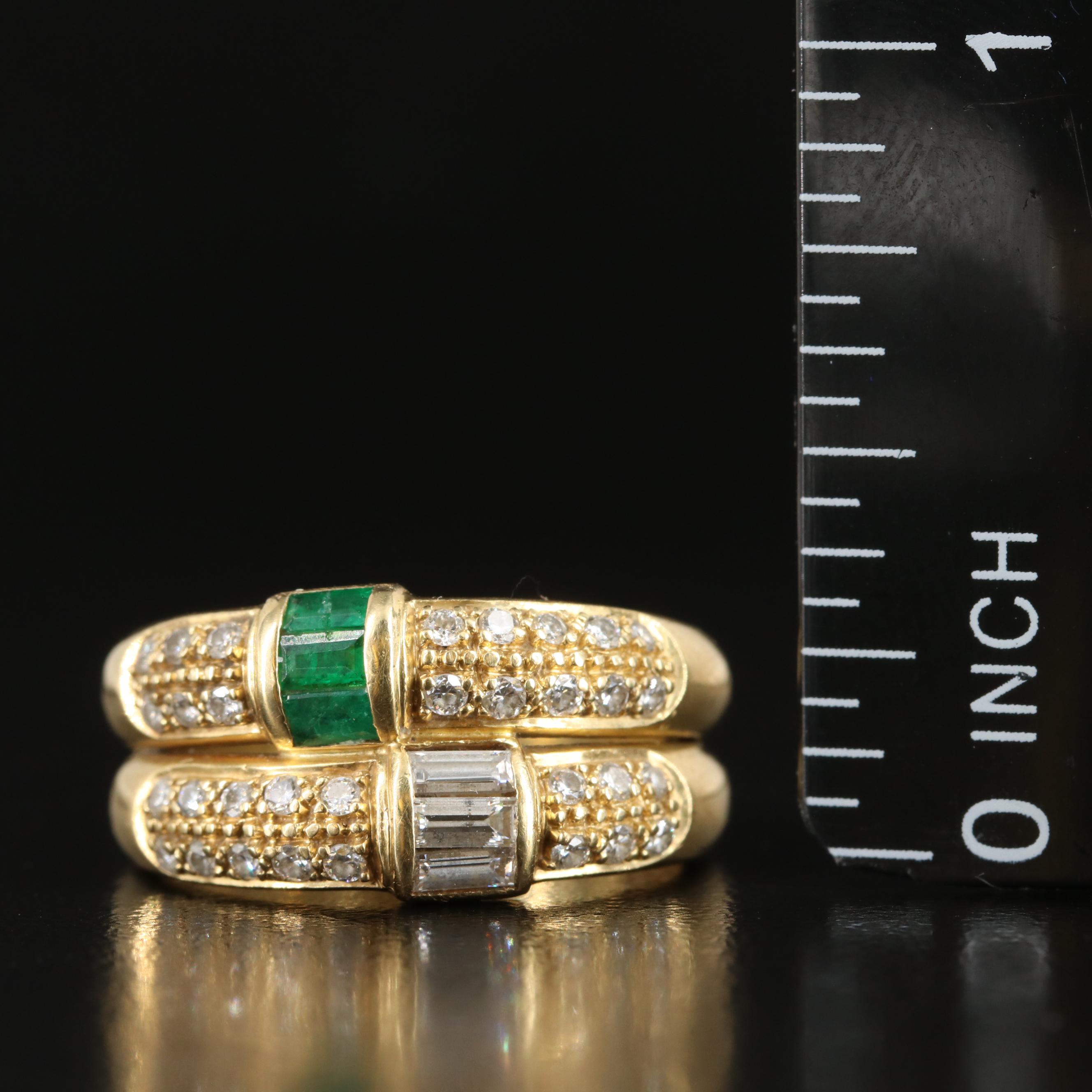 18K Emerald and Diamond Ring | EBTH