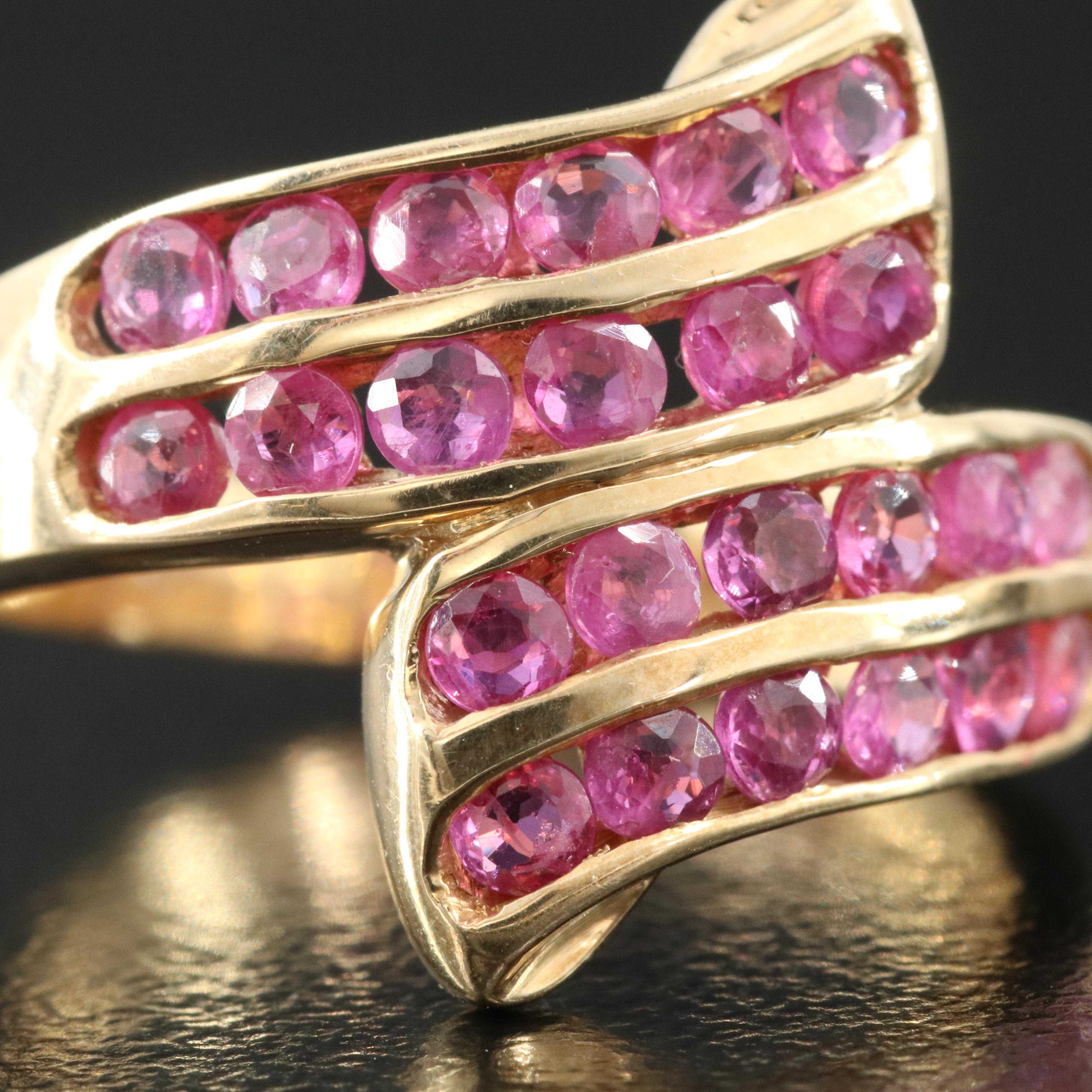 14K Ruby Bypass Ring | EBTH