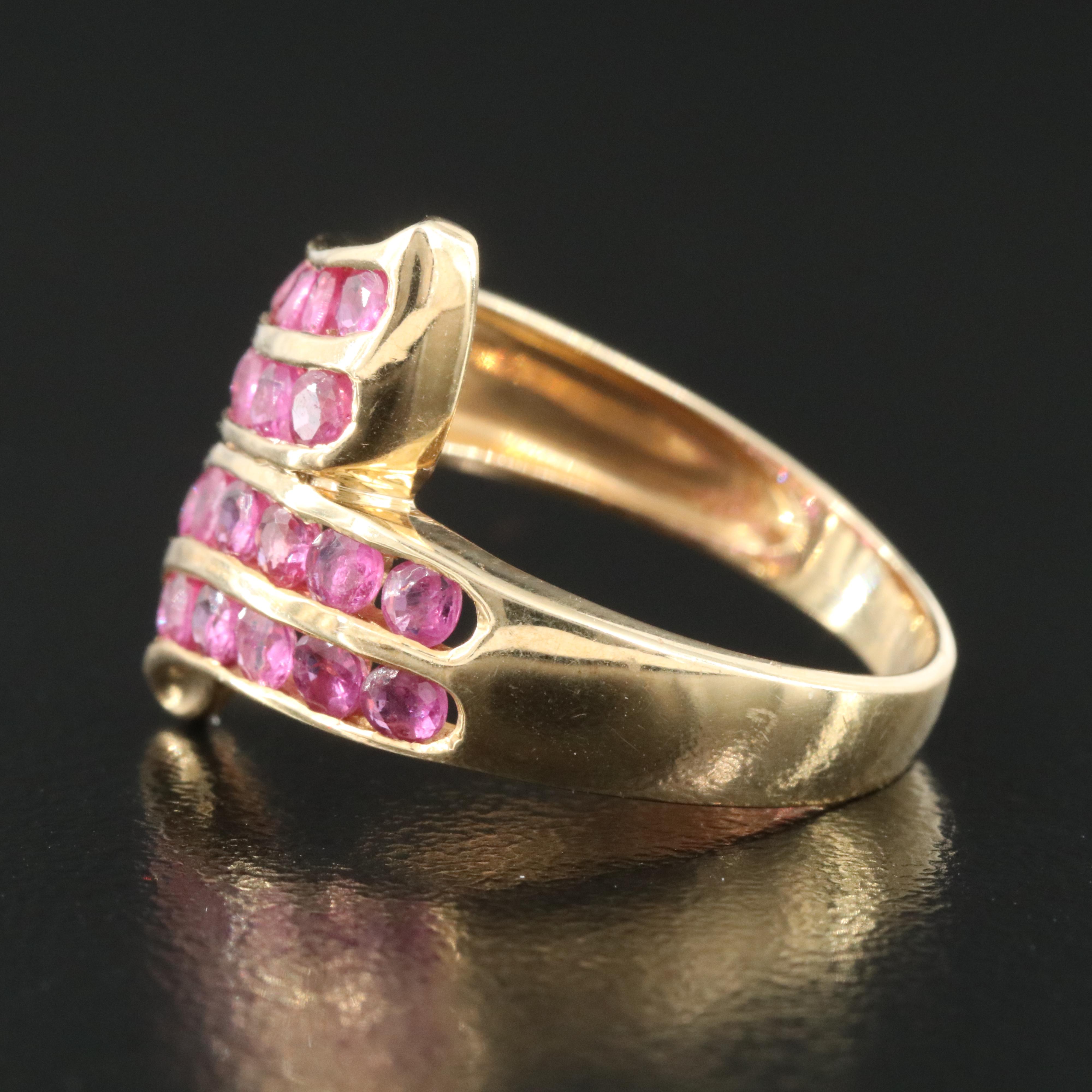 14K Ruby Bypass Ring | EBTH