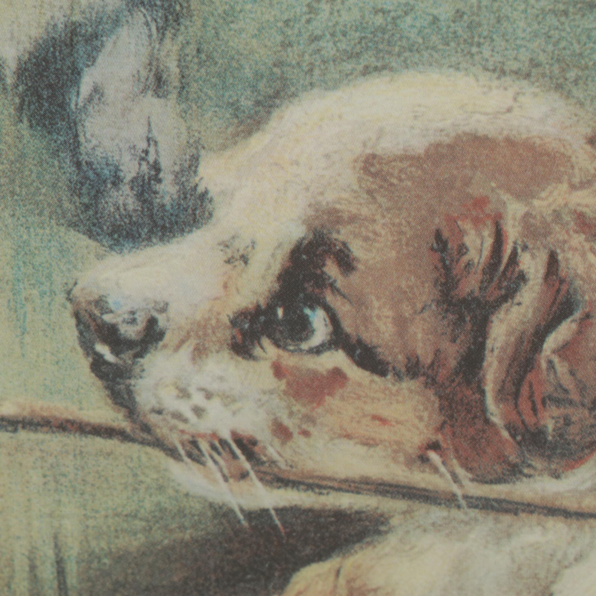 Offset Lithograph After C.L. Van Vredenburgh "Tug Of War" | EBTH