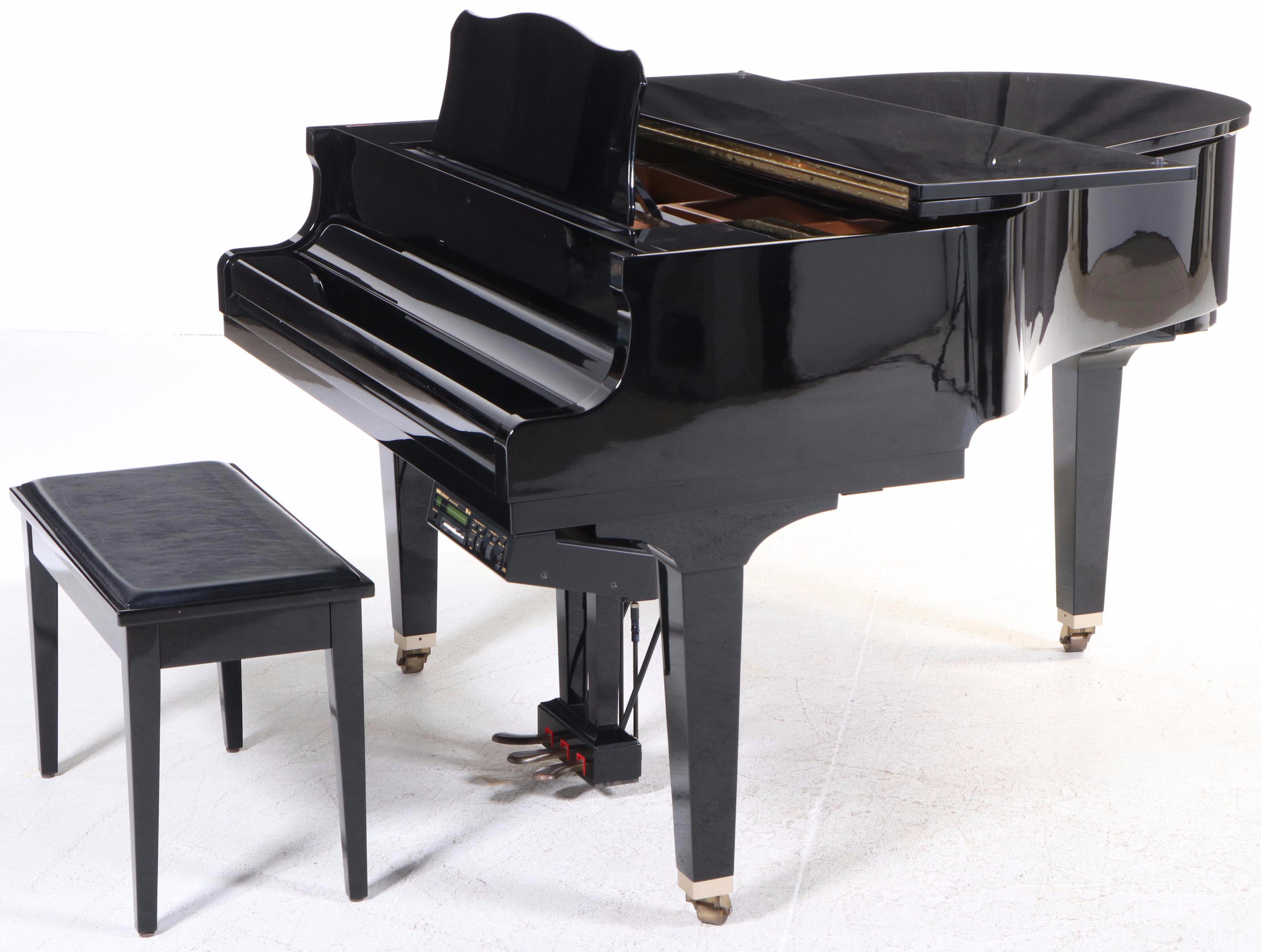 Yamaha Black-Lacquered Baby Grand Piano with Disklavier System ...