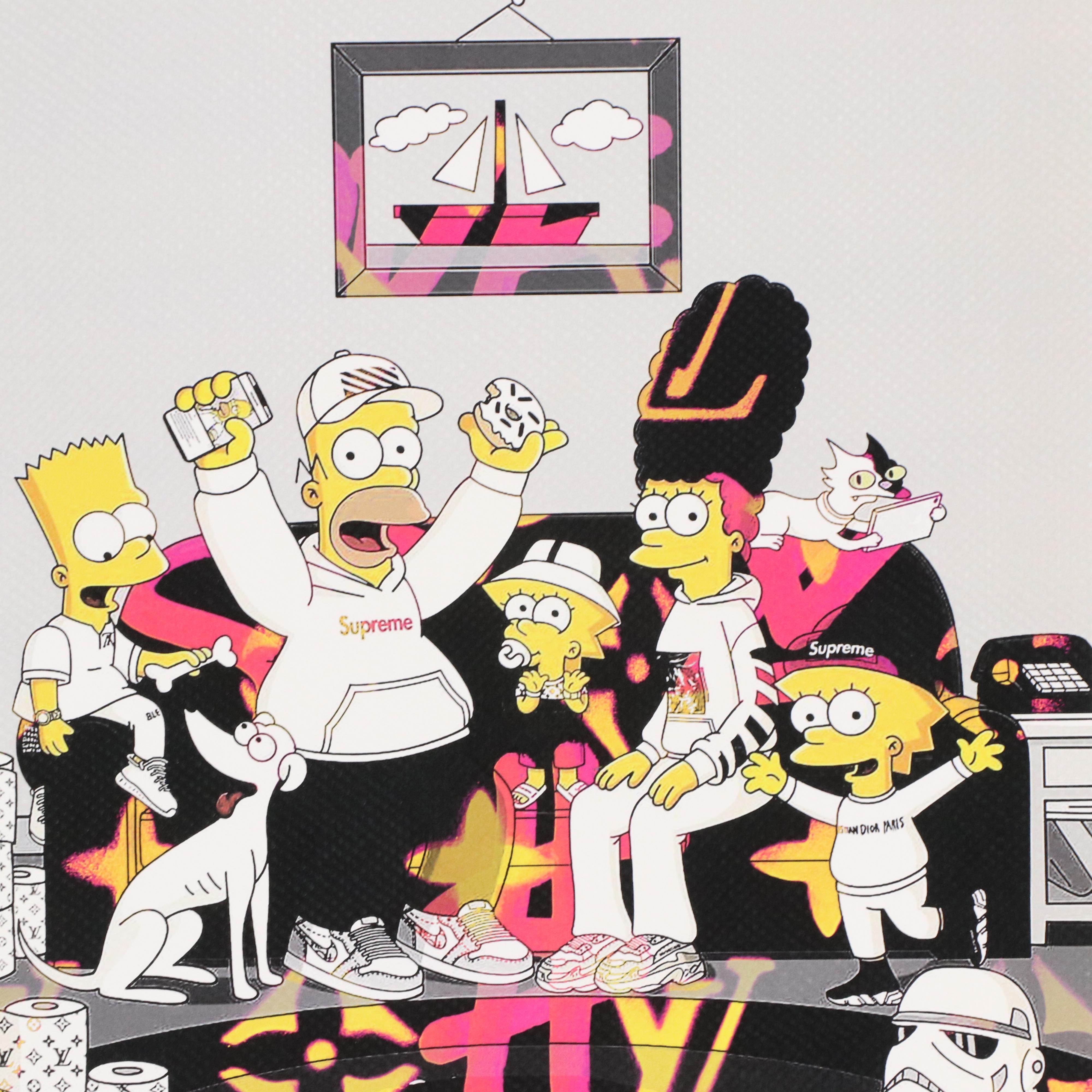 Death NYC Pop Art Graphic Print of the Simpsons, 2023 | EBTH