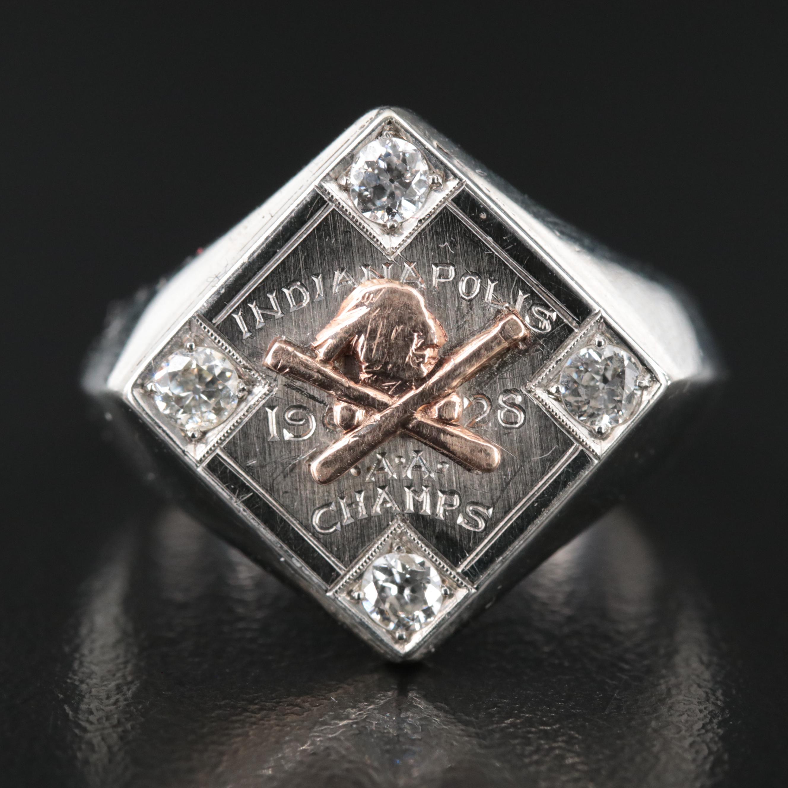 14K 0.45 CTW Diamond Indianapolis Championship Ring | EBTH