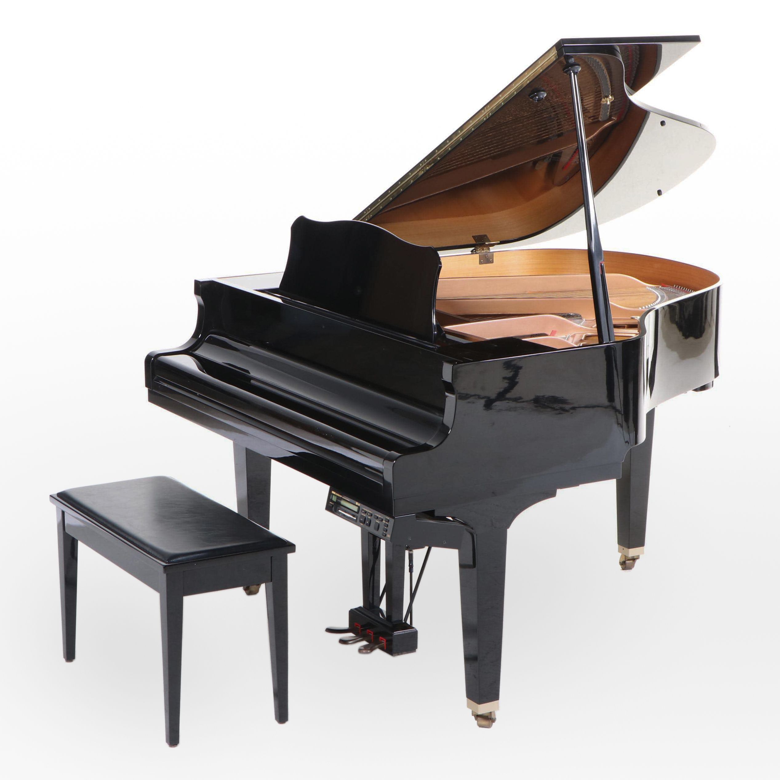 Yamaha Black-Lacquered Baby Grand Piano with Disklavier System ...