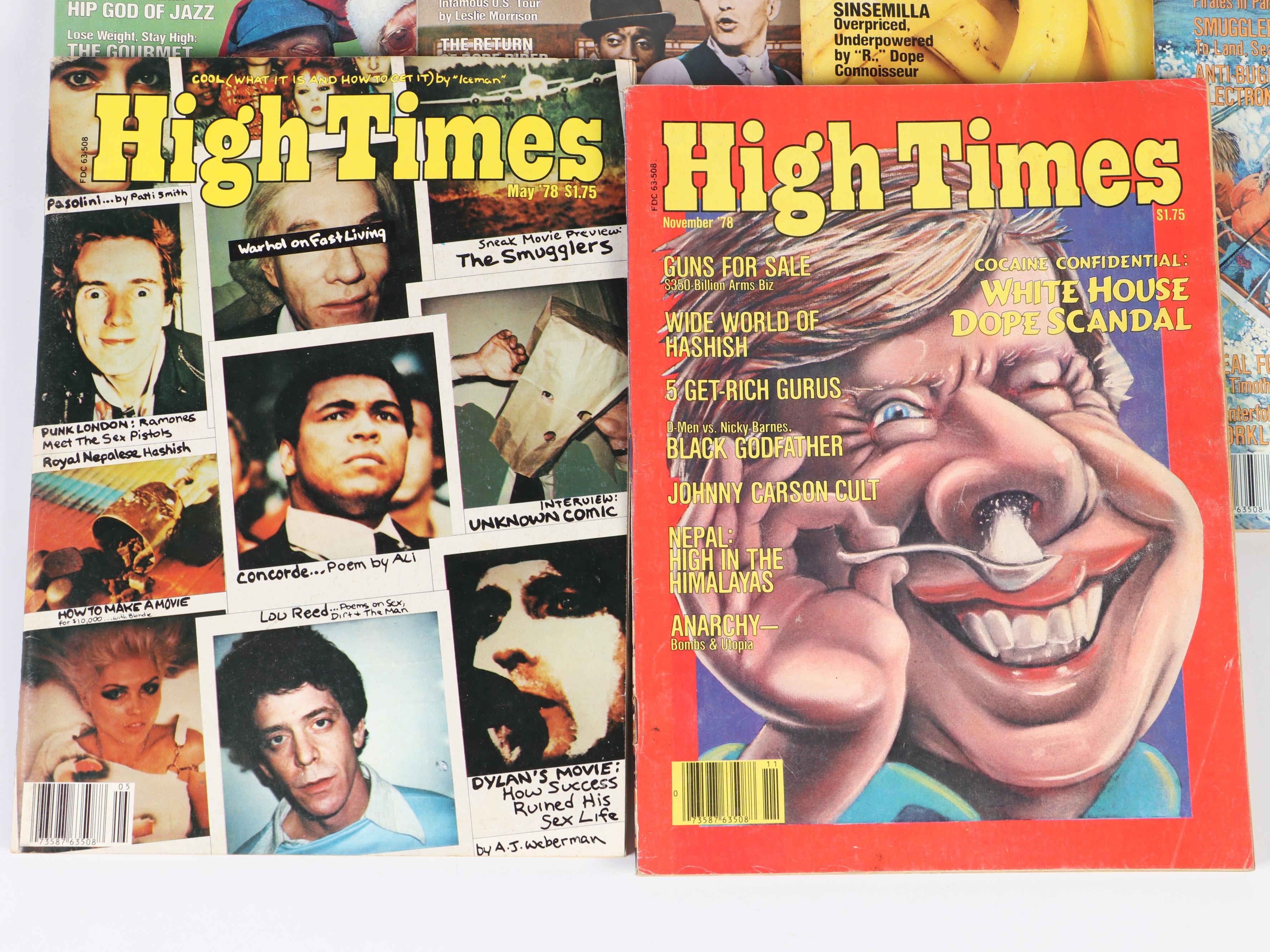 "High Times" Magazine Issues, 1976–1978 | EBTH