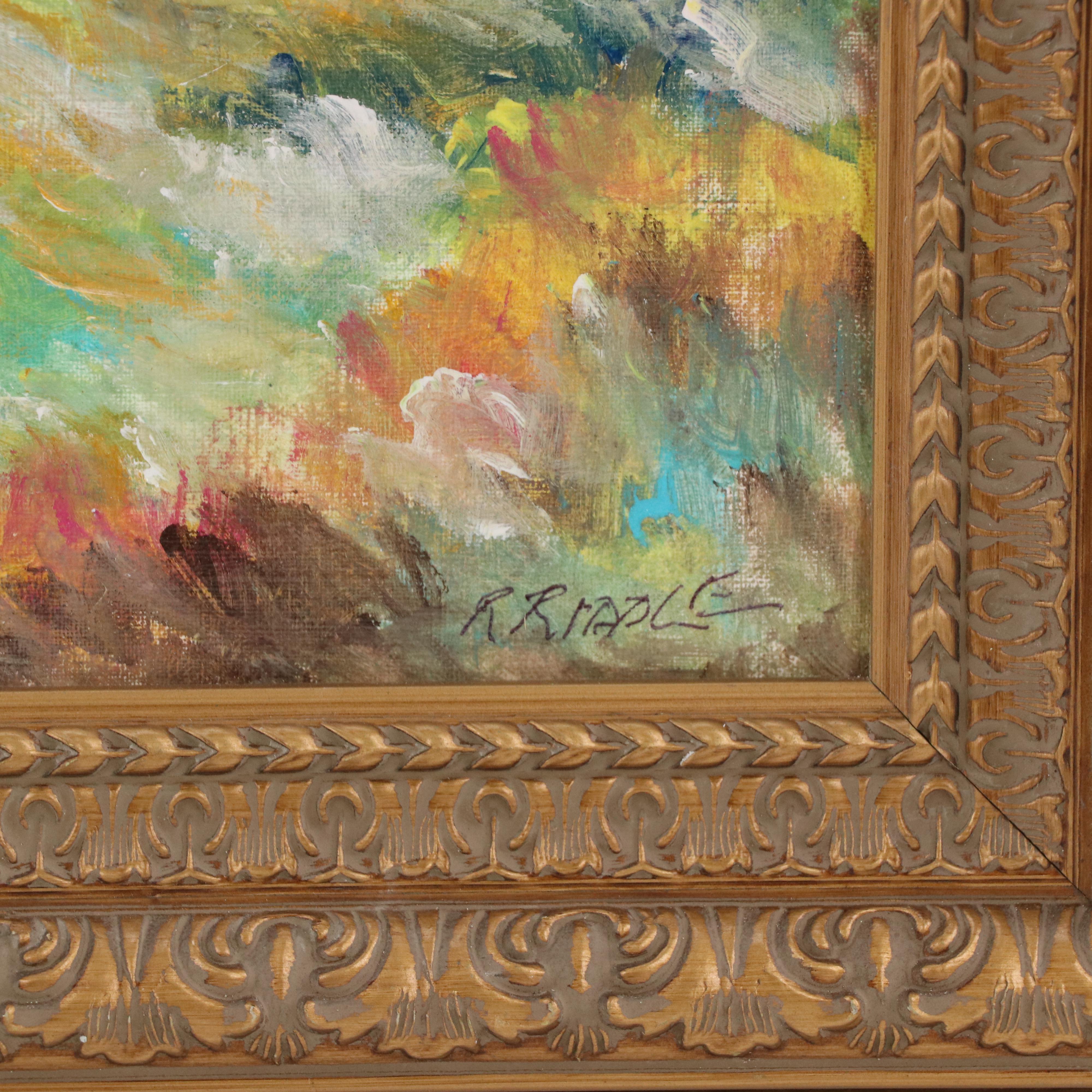 Robert Riddle Baker Acrylic Painting "Deep Sunset Mountain," 2019 | EBTH