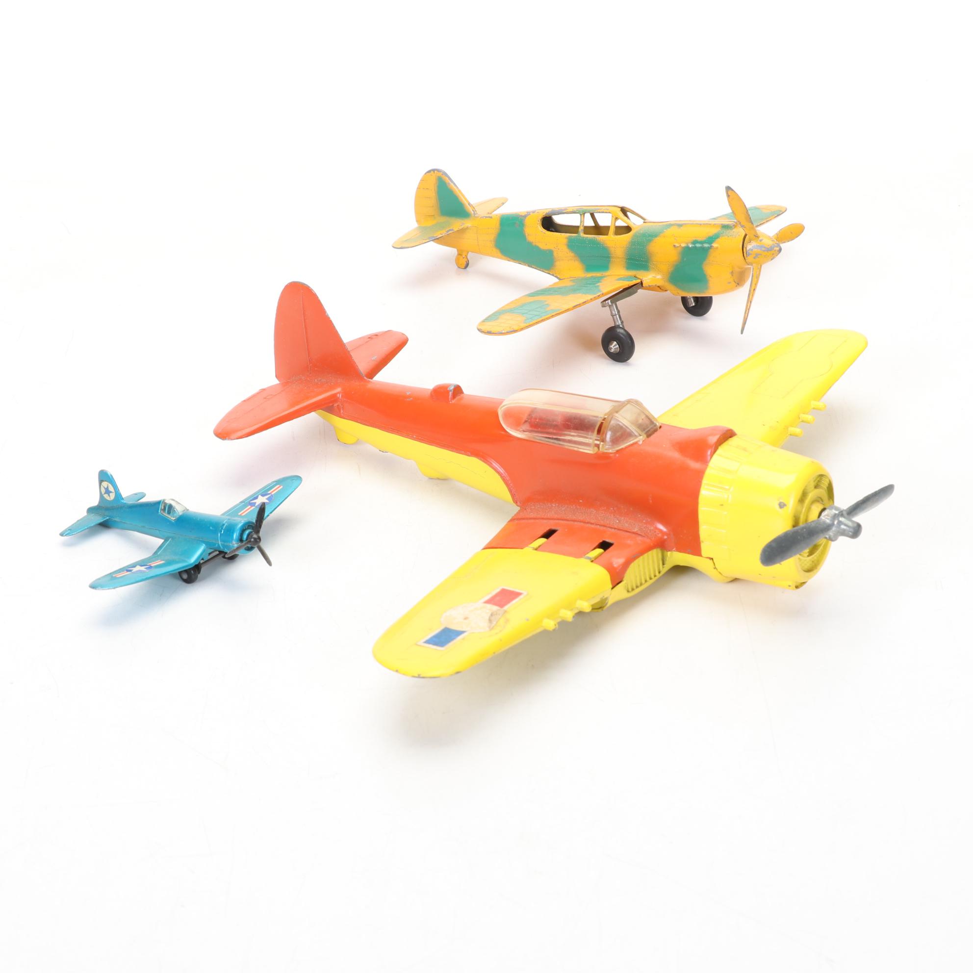 Hubley and Matchbox Die Cast Toy Airplanes, Vintage | Everything But ...
