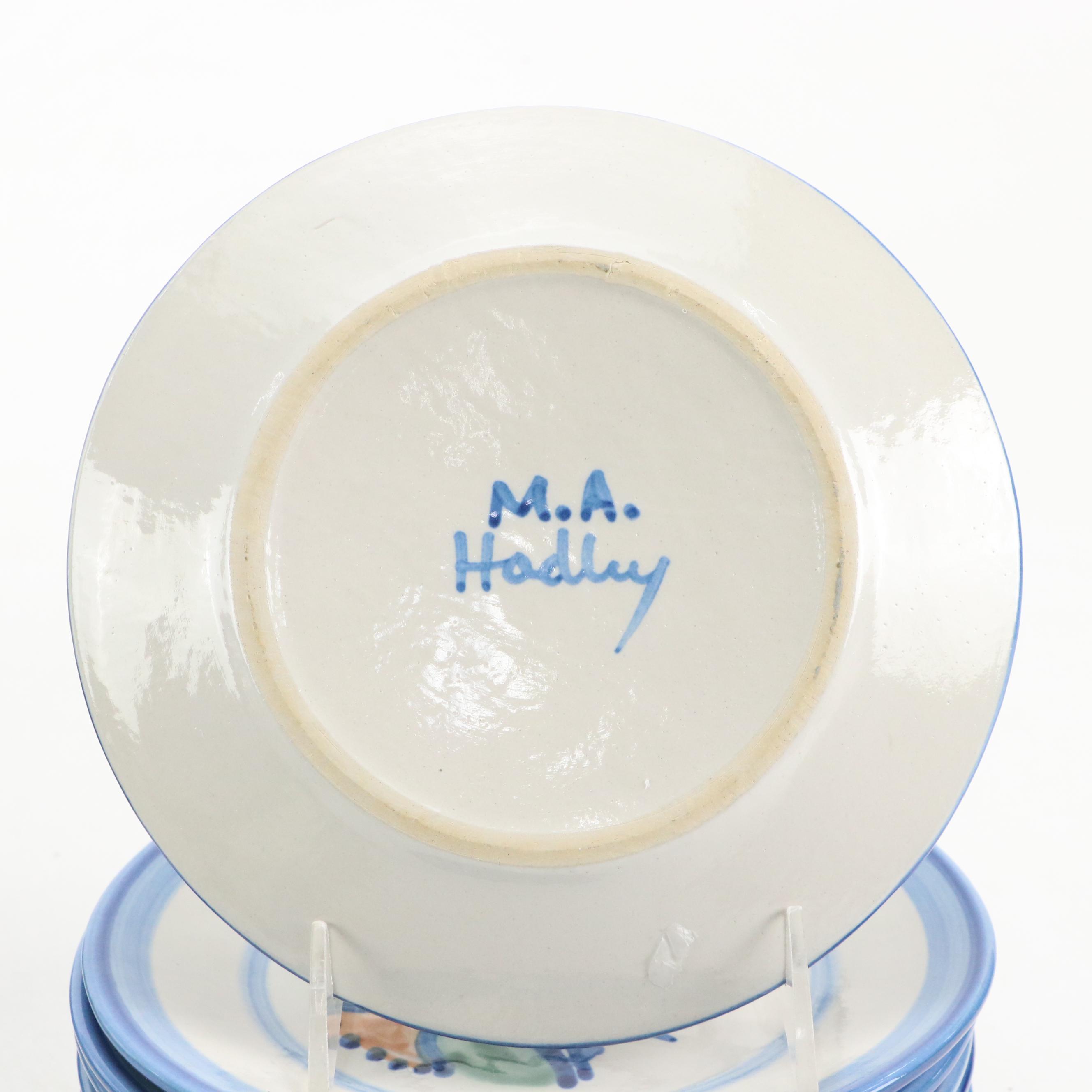 M.A. Hadley "Country Scene" Hand-Painted Stoneware Dinnerware and Décor ...