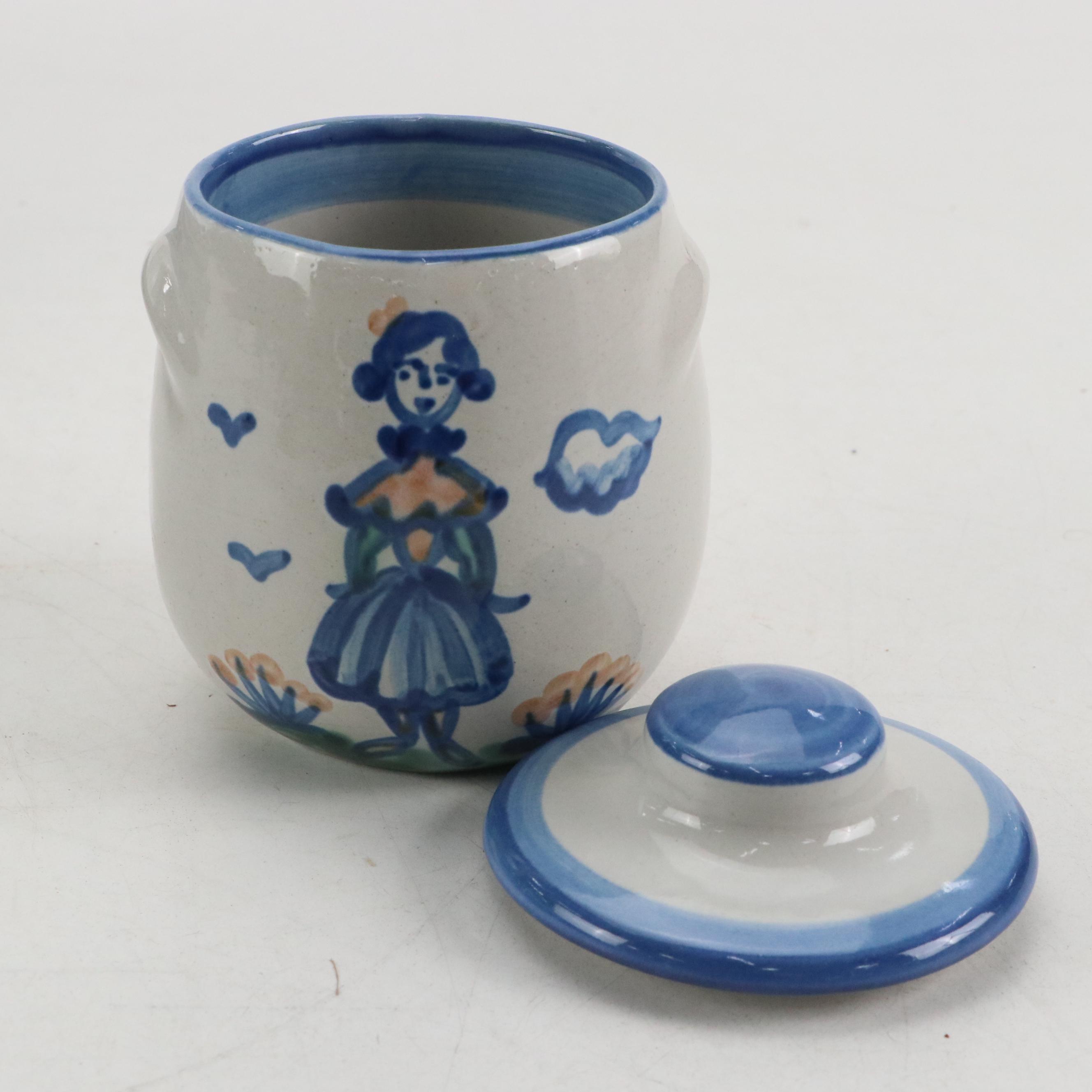 M.A. Hadley "Country Scene" Hand-Painted Stoneware Dinnerware and Décor ...